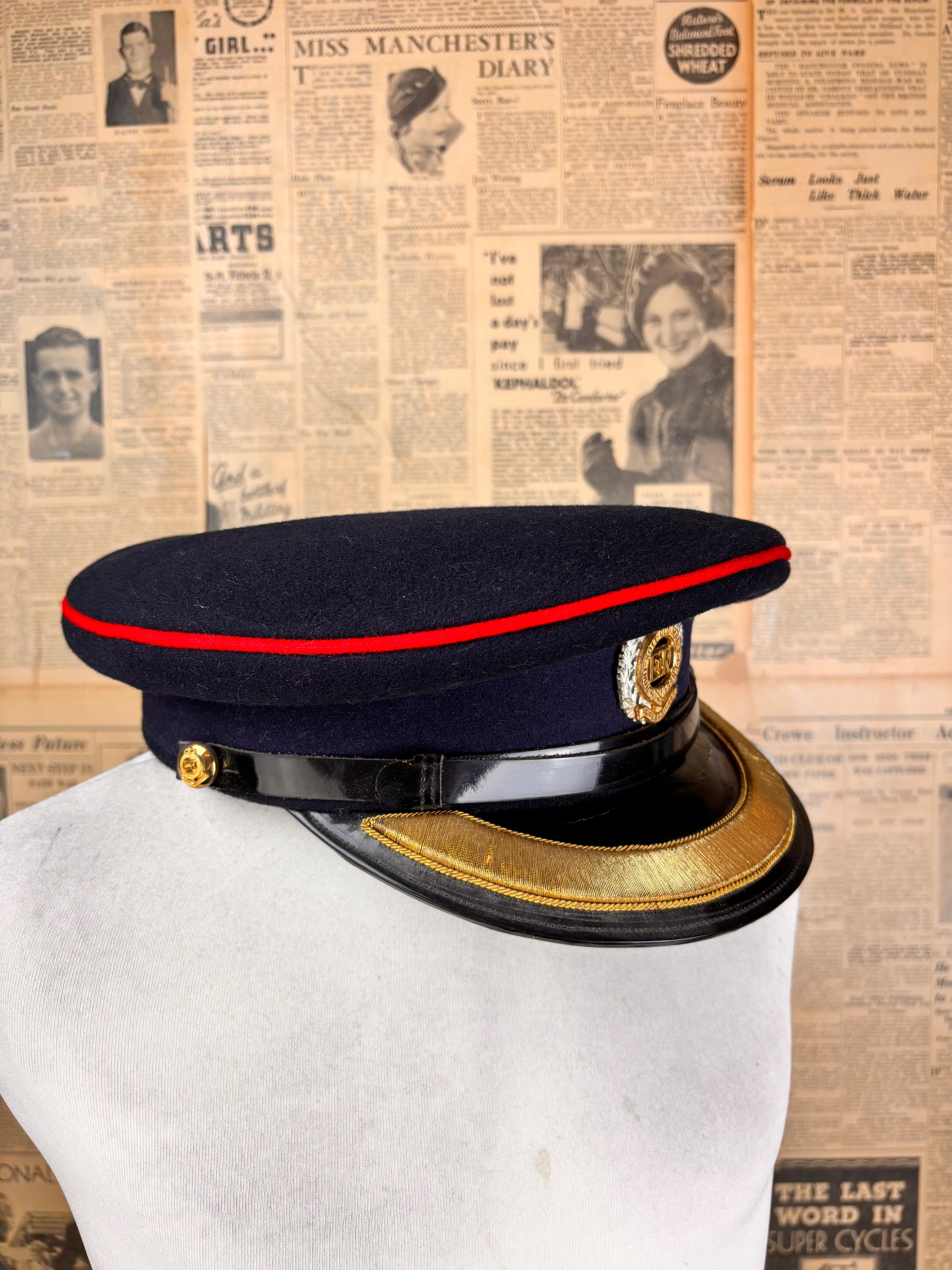Royal Engineers British army officers hat cap size 60 73/8ths