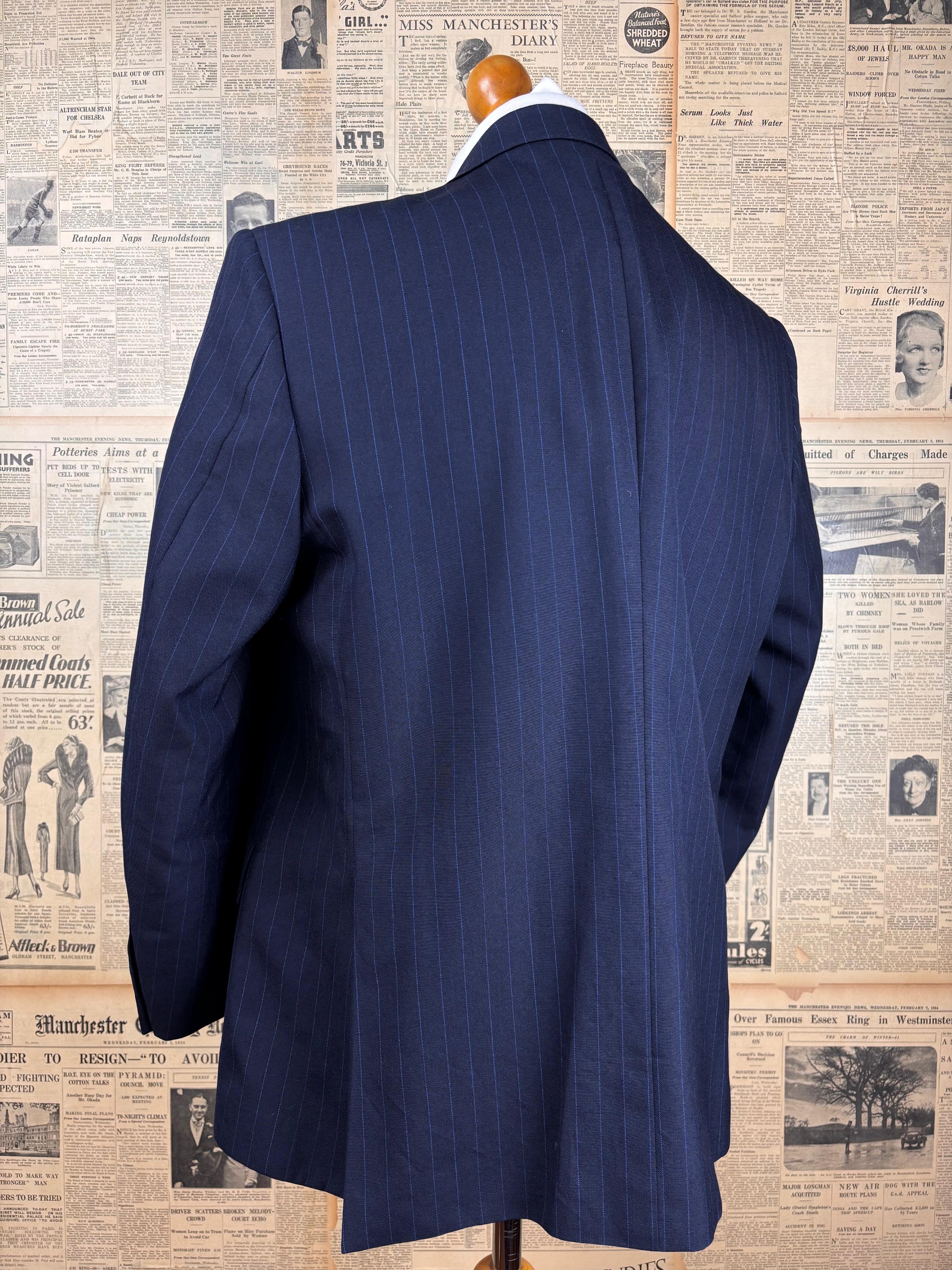 Gieves pinstripe suit jacket size 44 short