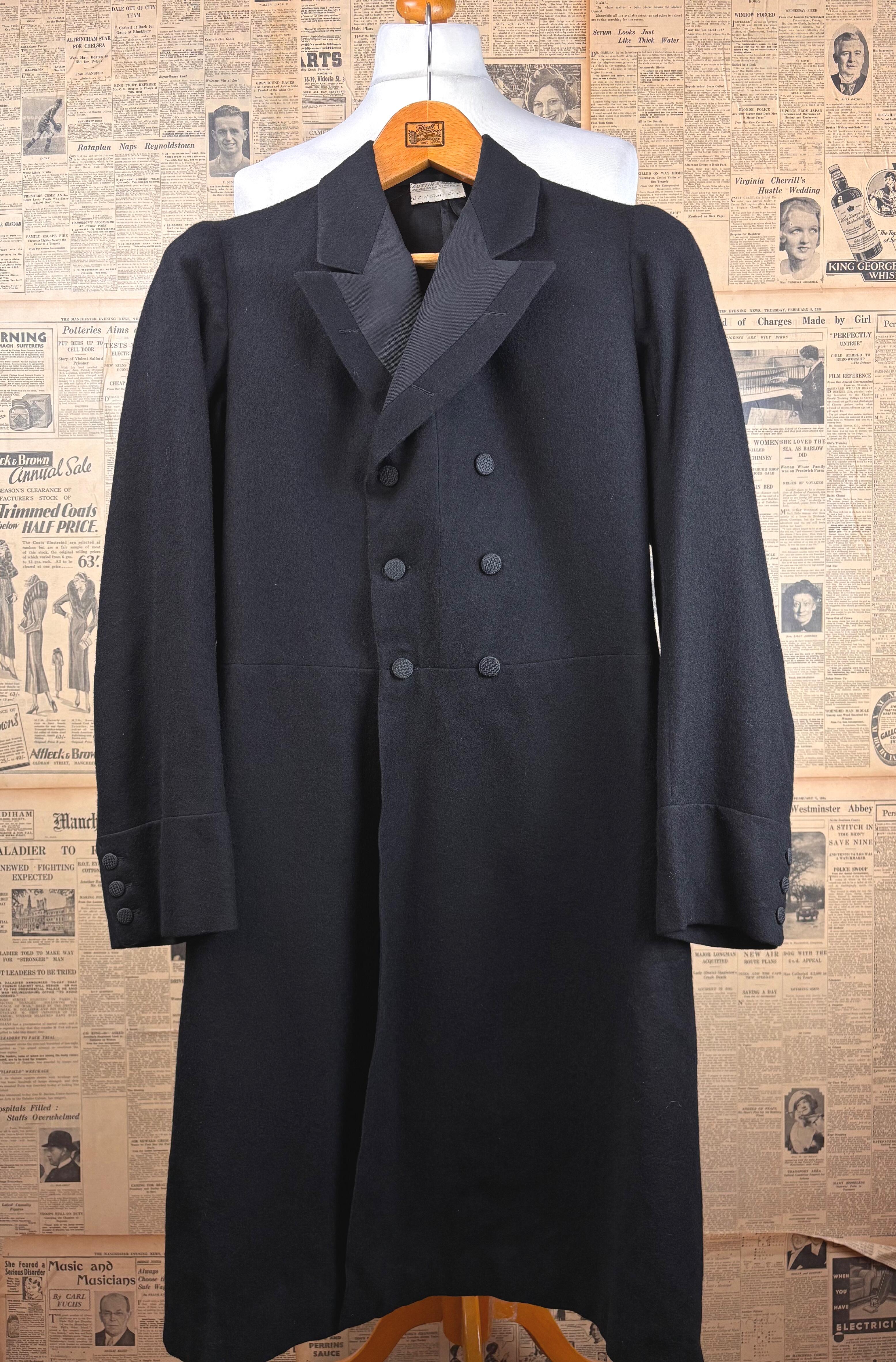 Savile row Victorian Edwardian frock coat size 32 34 reg