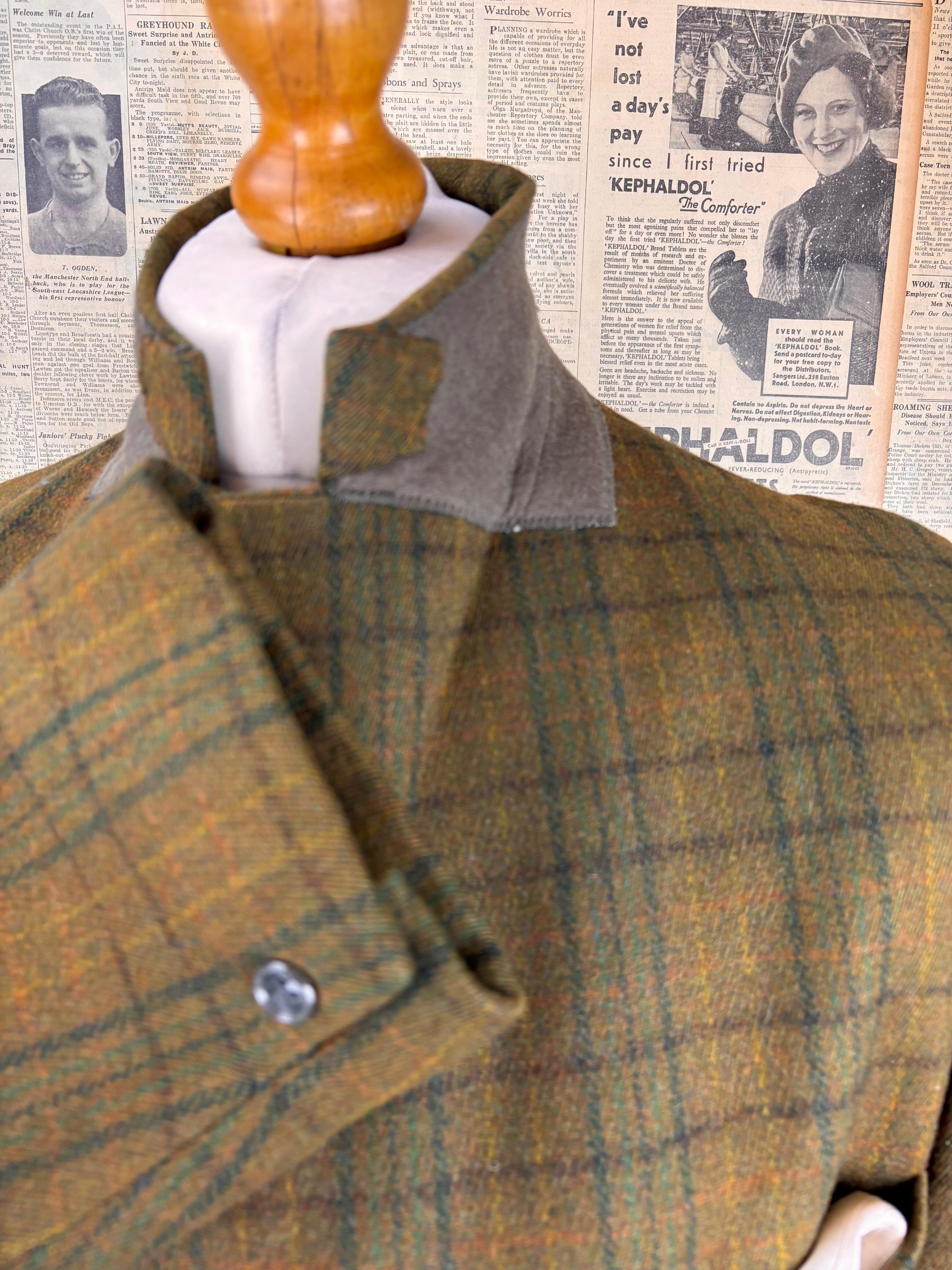 1960's guards cavalry twill / tweed jacket size 44