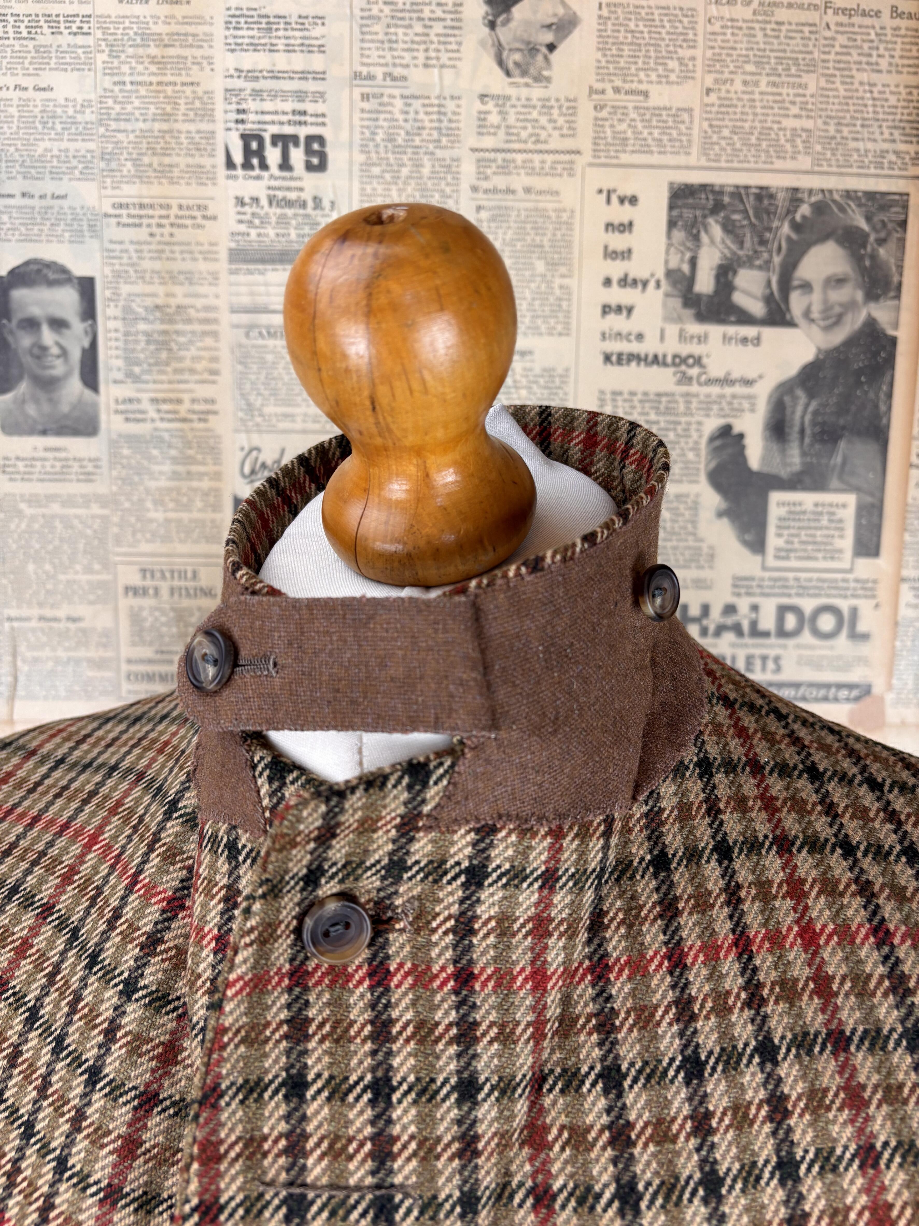 Huntsman 1990 tweed check jacket size 40