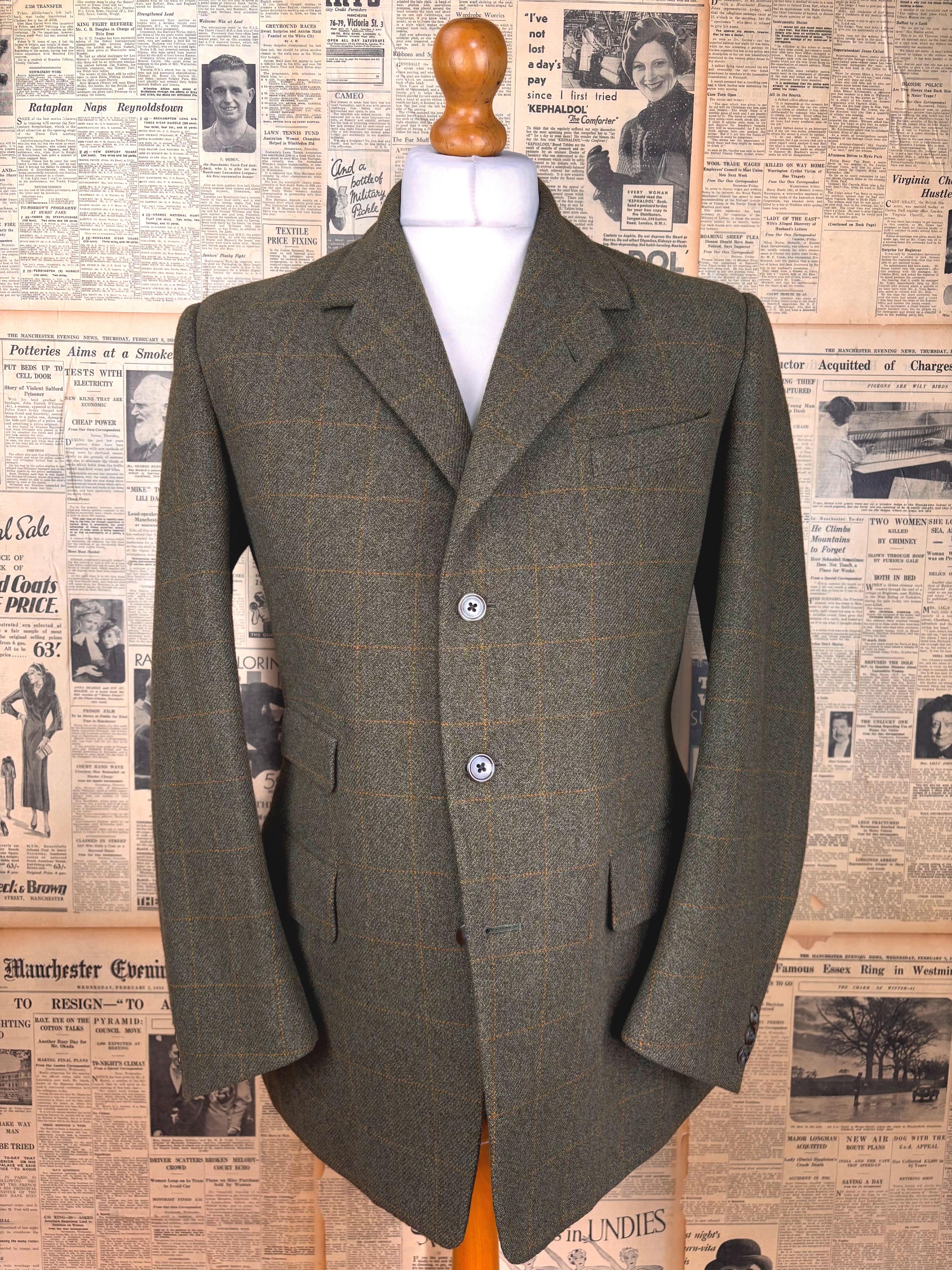Armstrongs 1930's style bespoke tweed jacket size 40