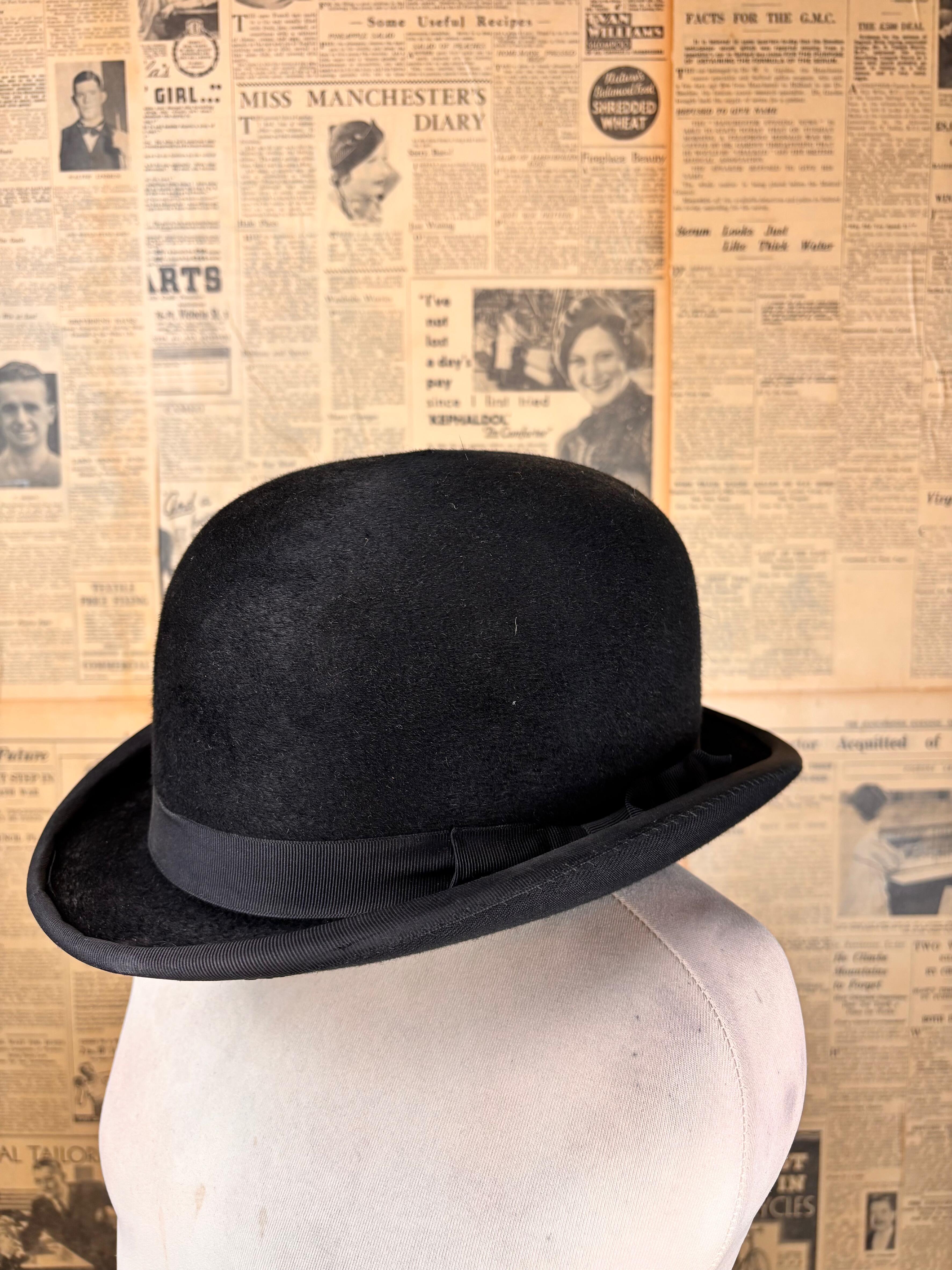 S. Patey hard Bowler hat size 58 59