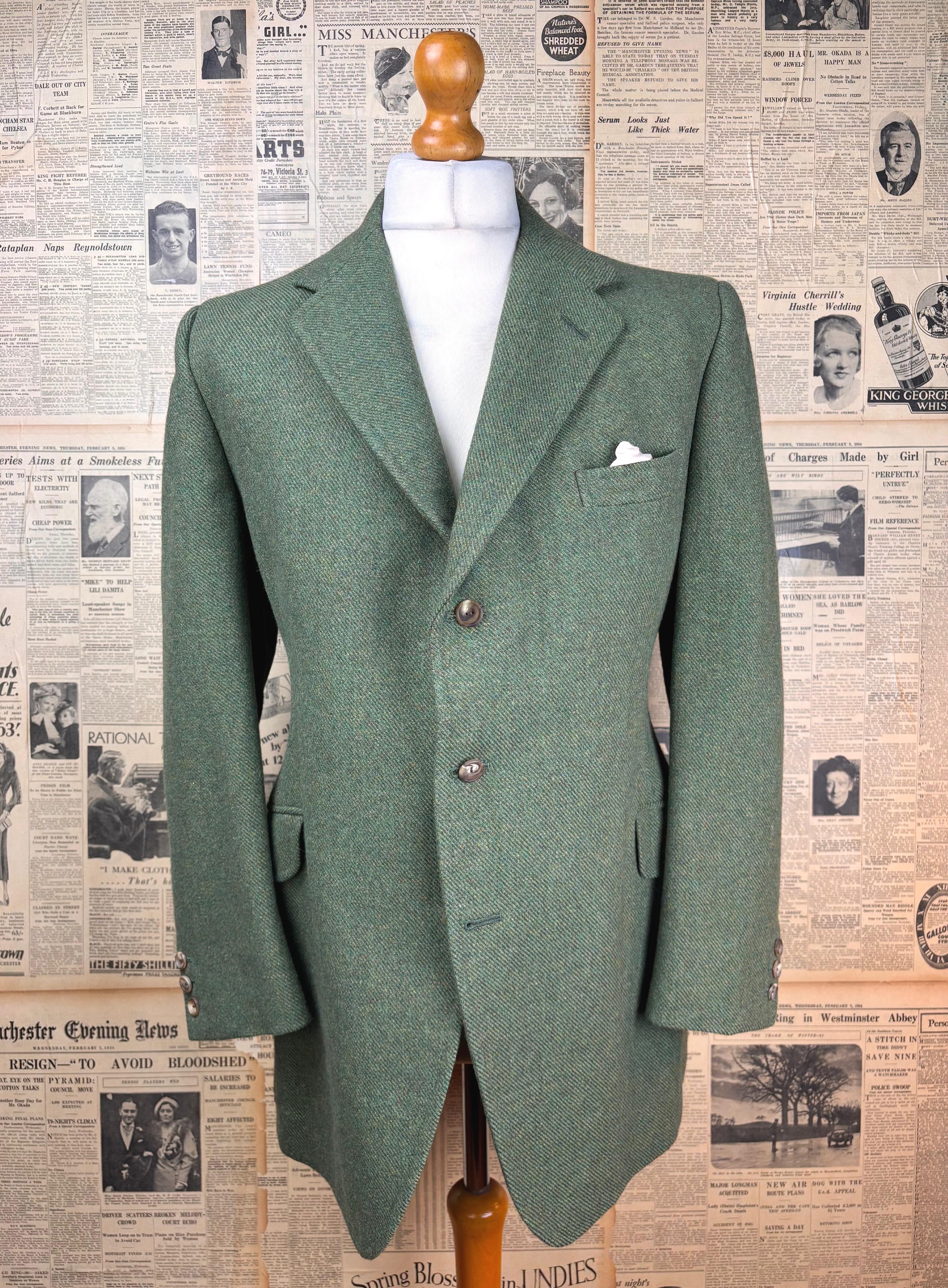 1997 Huntsman tweed hacking jacket size 42 44