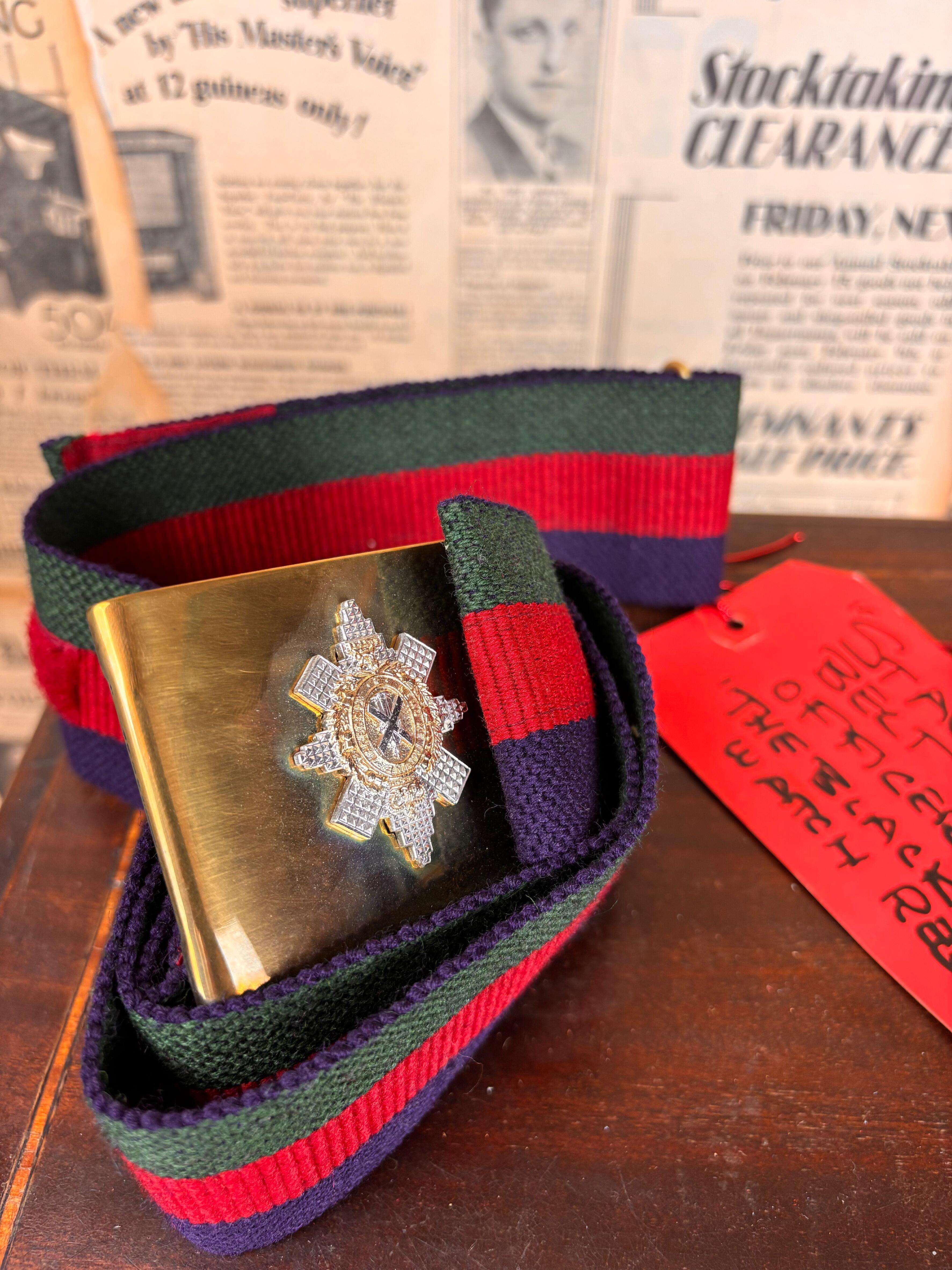 Black watch officers stable belt