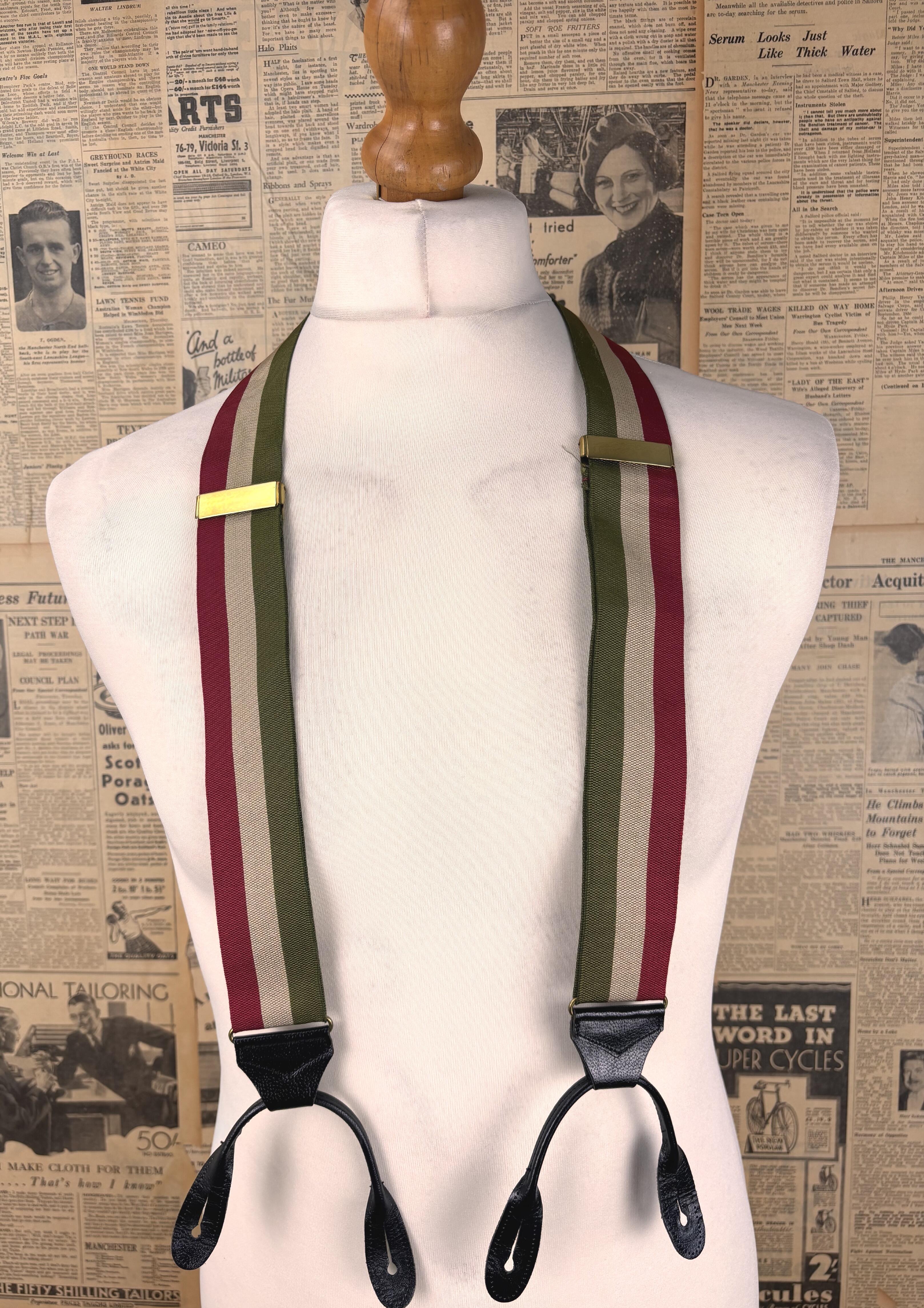 Albert Thurston regimental stripe braces