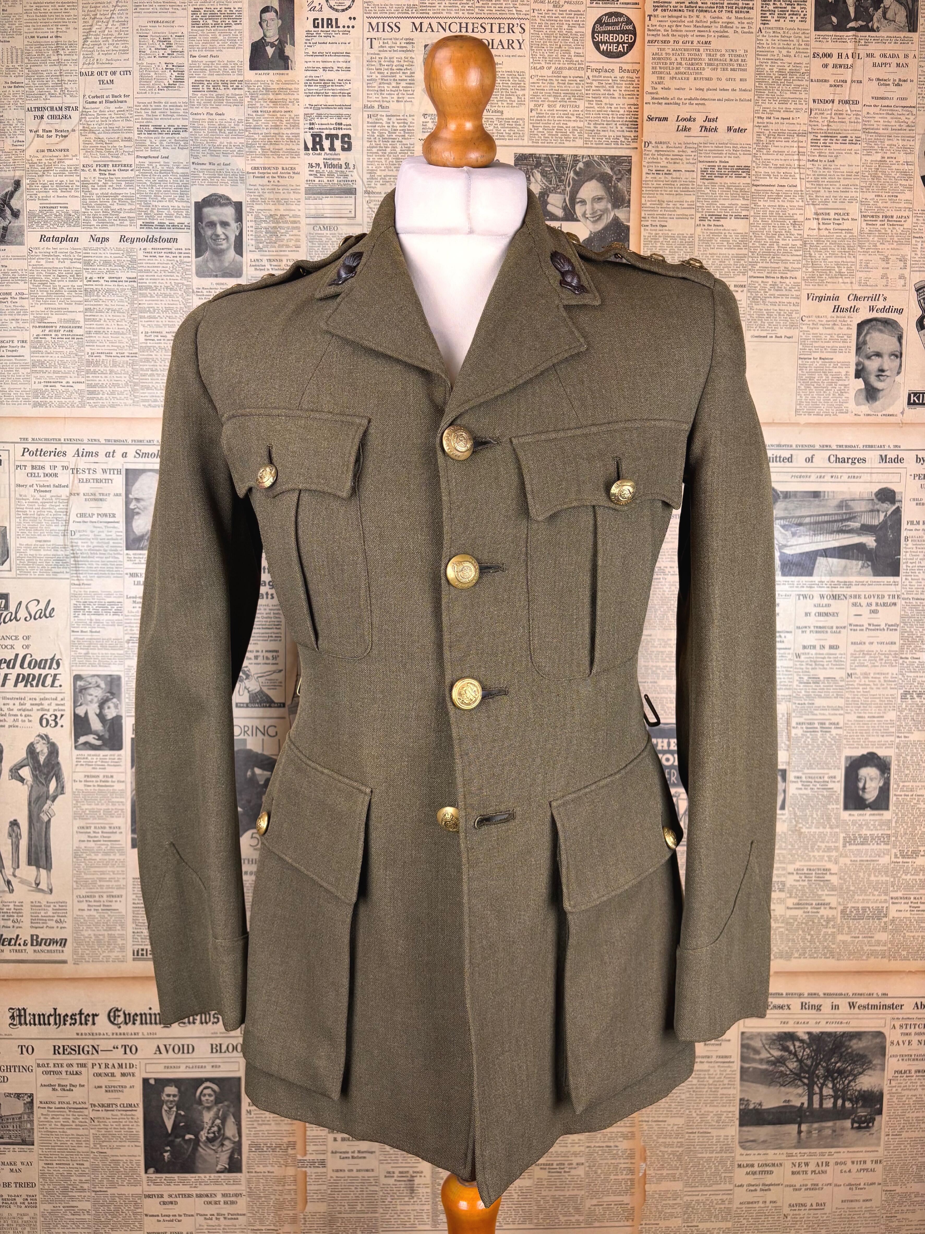 WW2 bespoke number 2 army jacket size 36