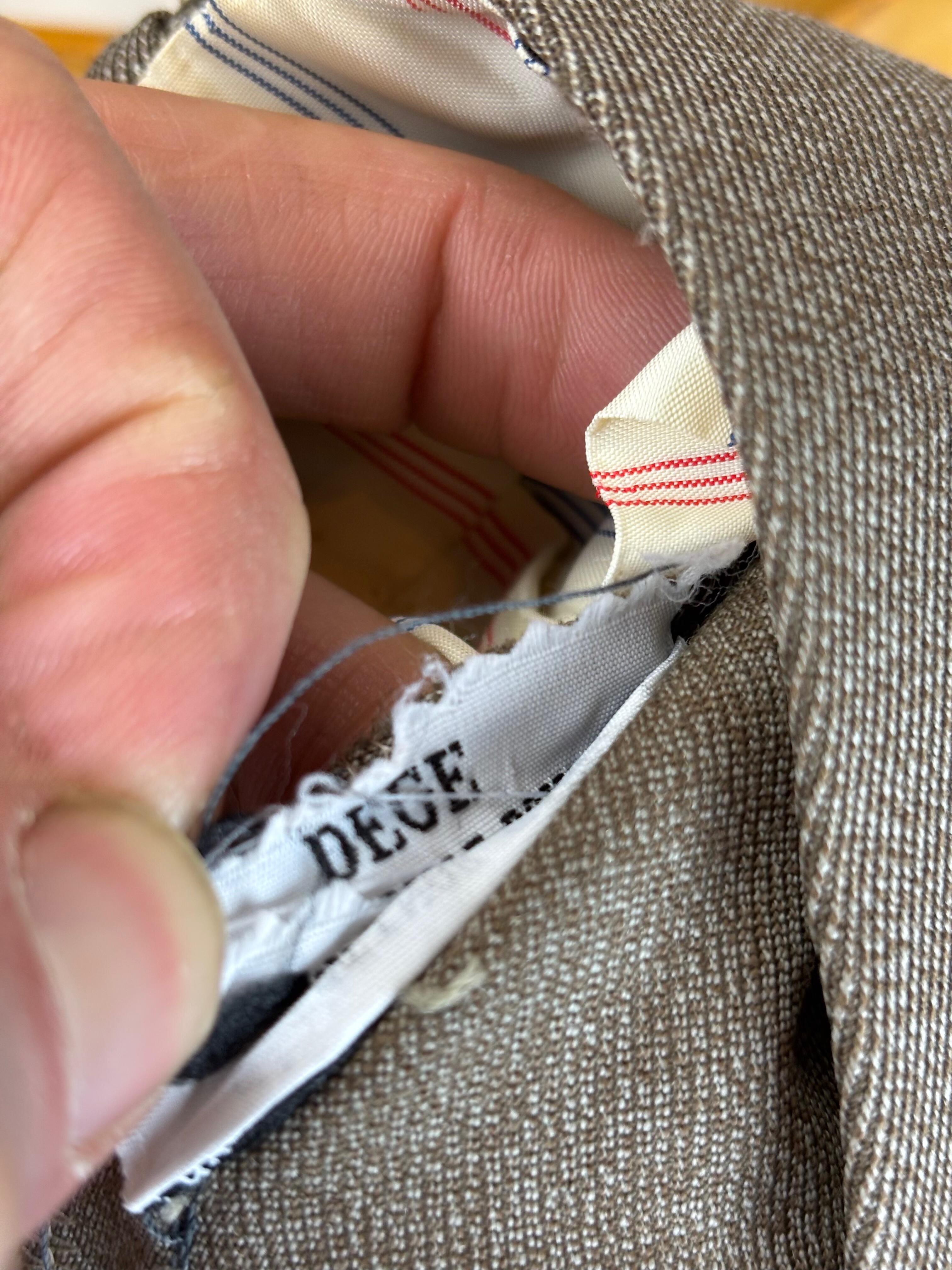 Dege Savile row bespoke covert cloth trousers size 38