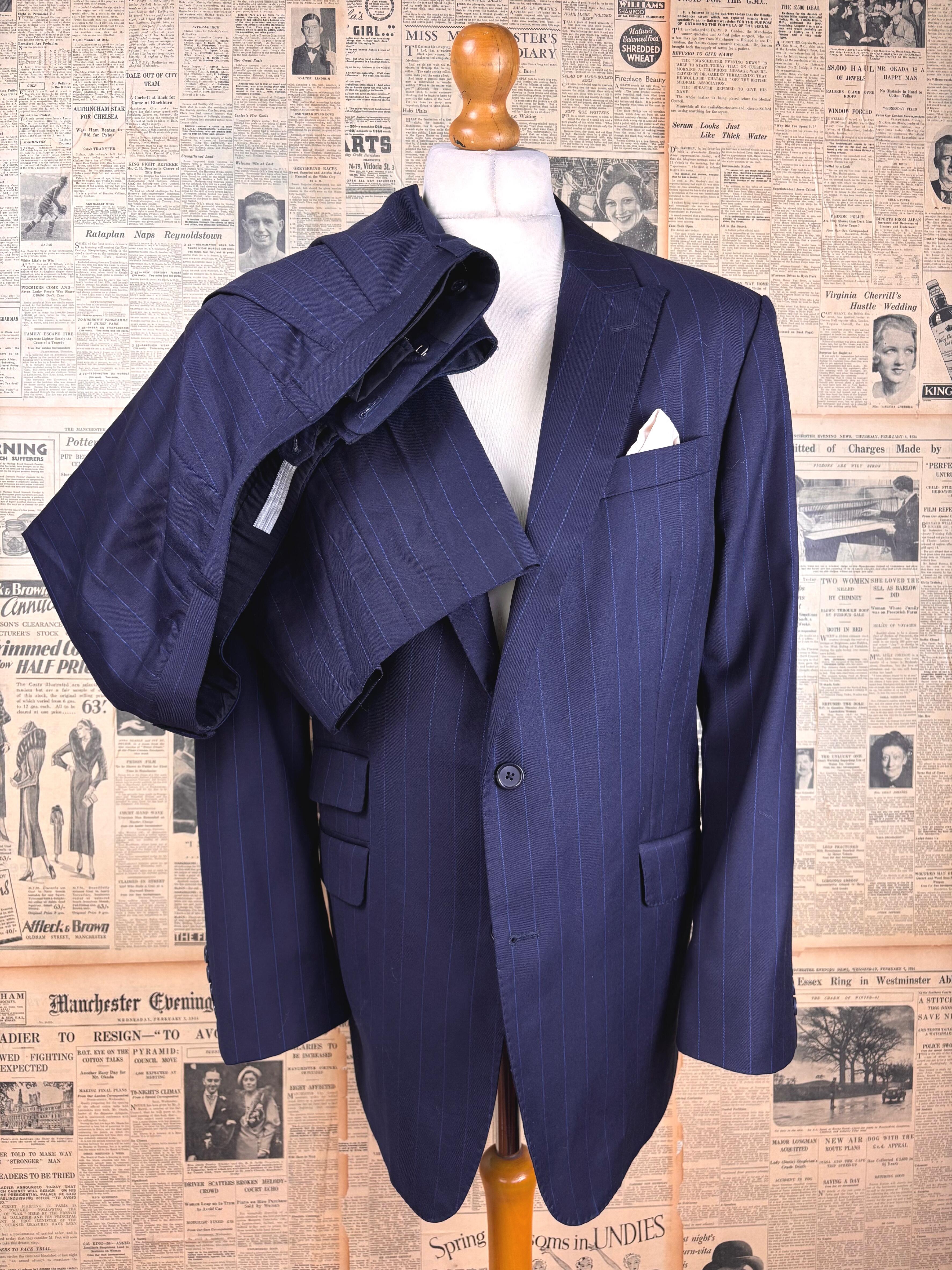 Bespoke Timeless navy suit size 46 48