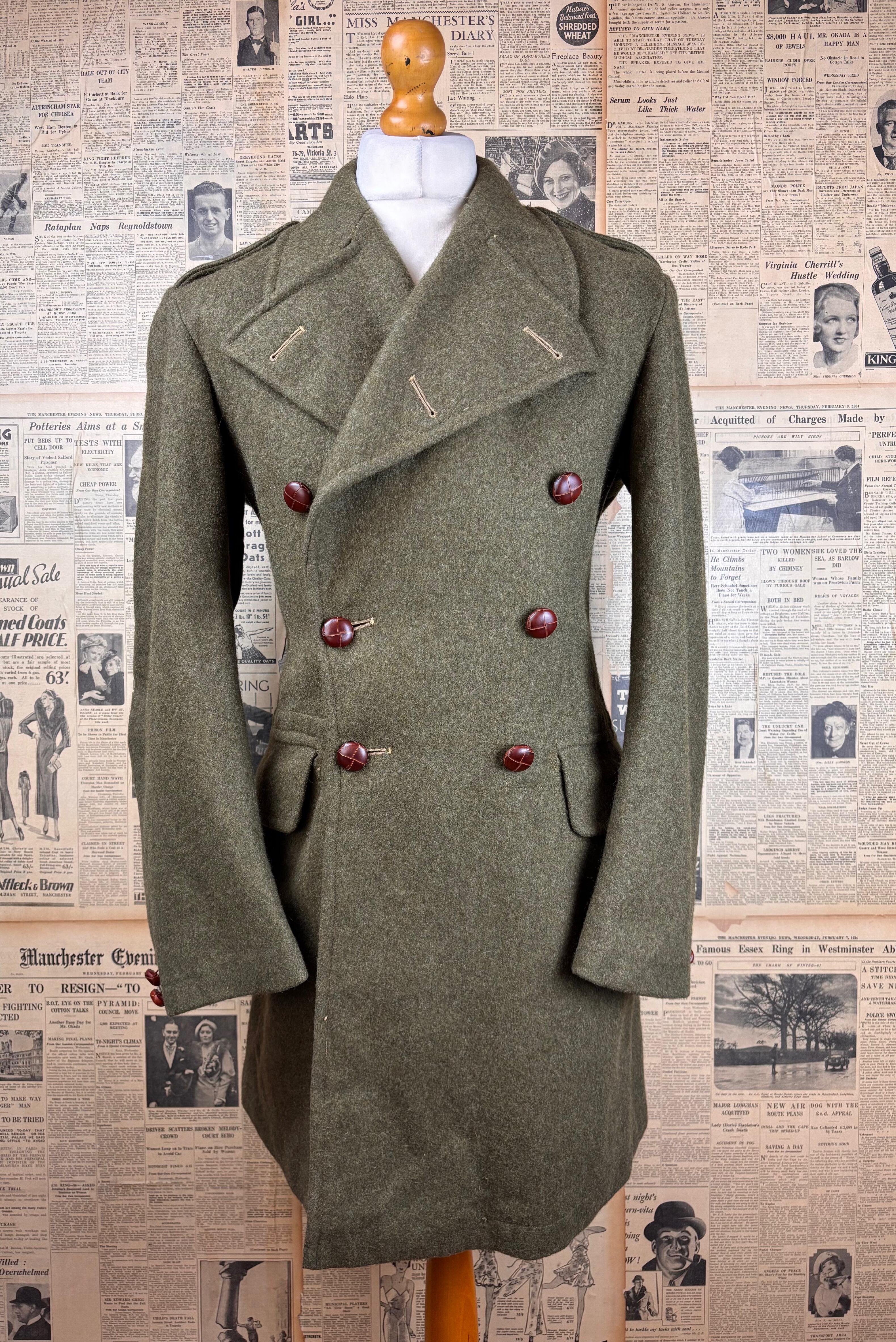 Army greatcoat peacoat size 40 42 long