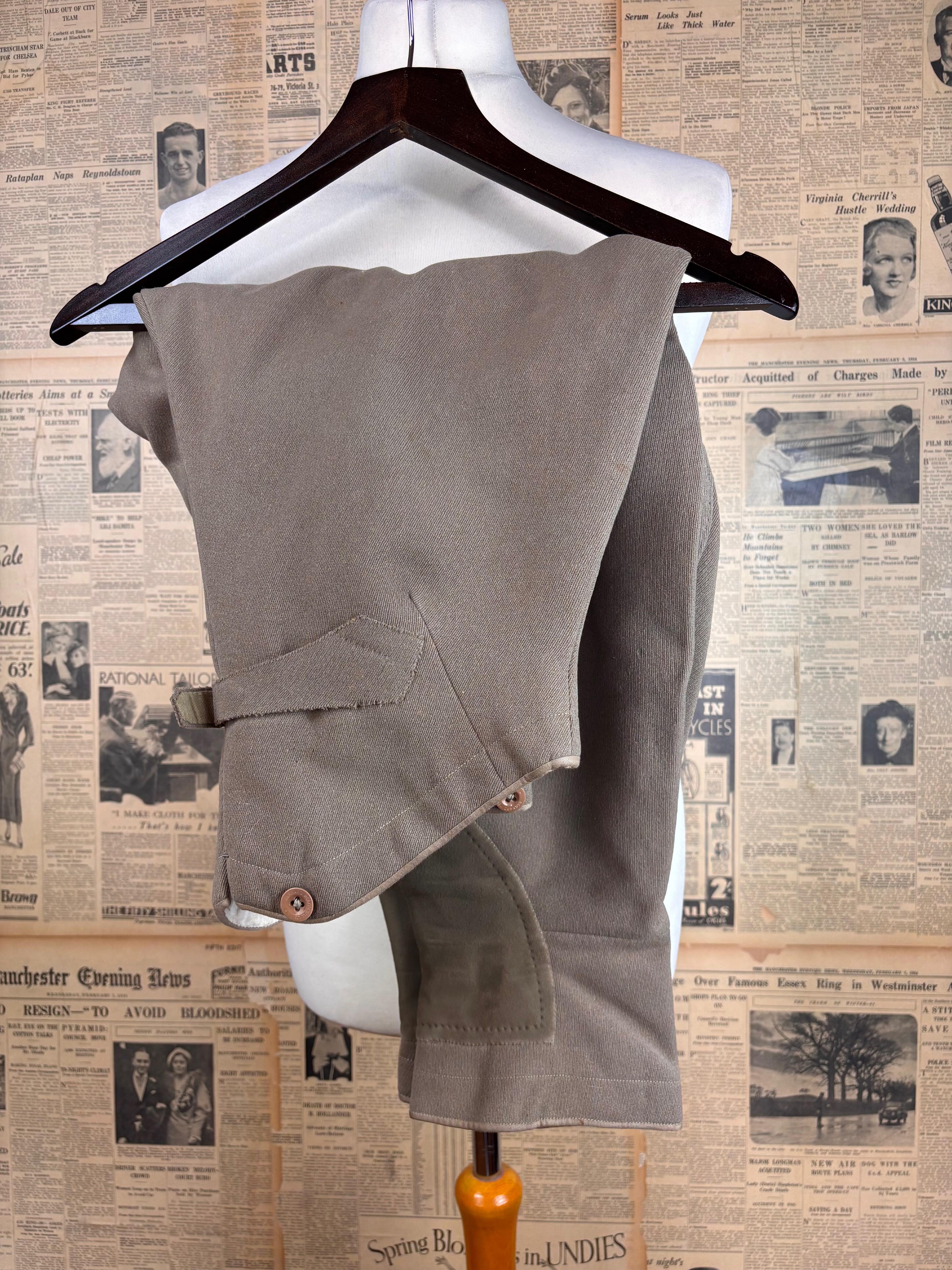 ladies ( ?) 1940 Bernard Wetherill bespoke riding Jodhpurs size 30