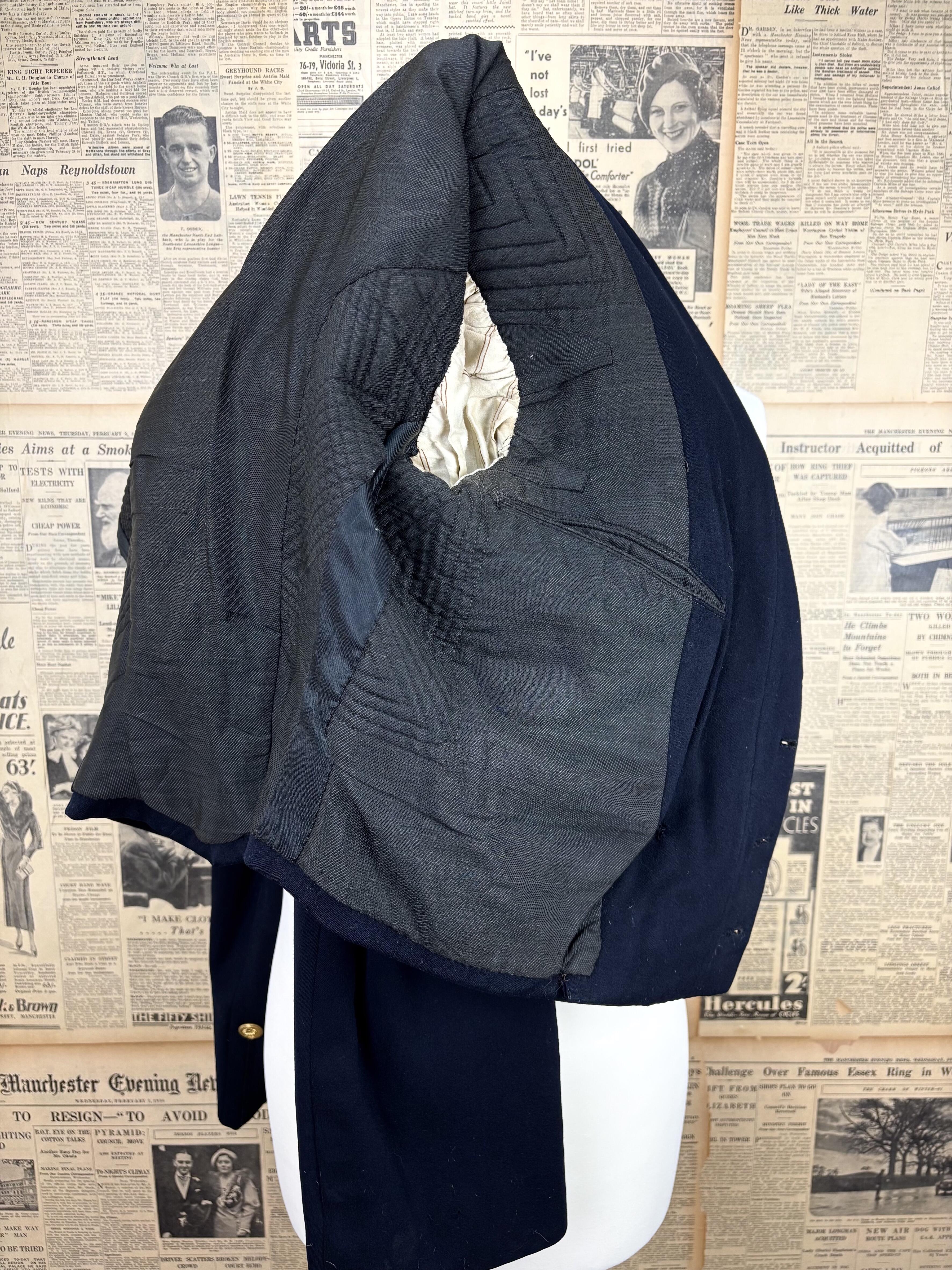 Edwardian 1920's bespoke naval mess jacket size 38