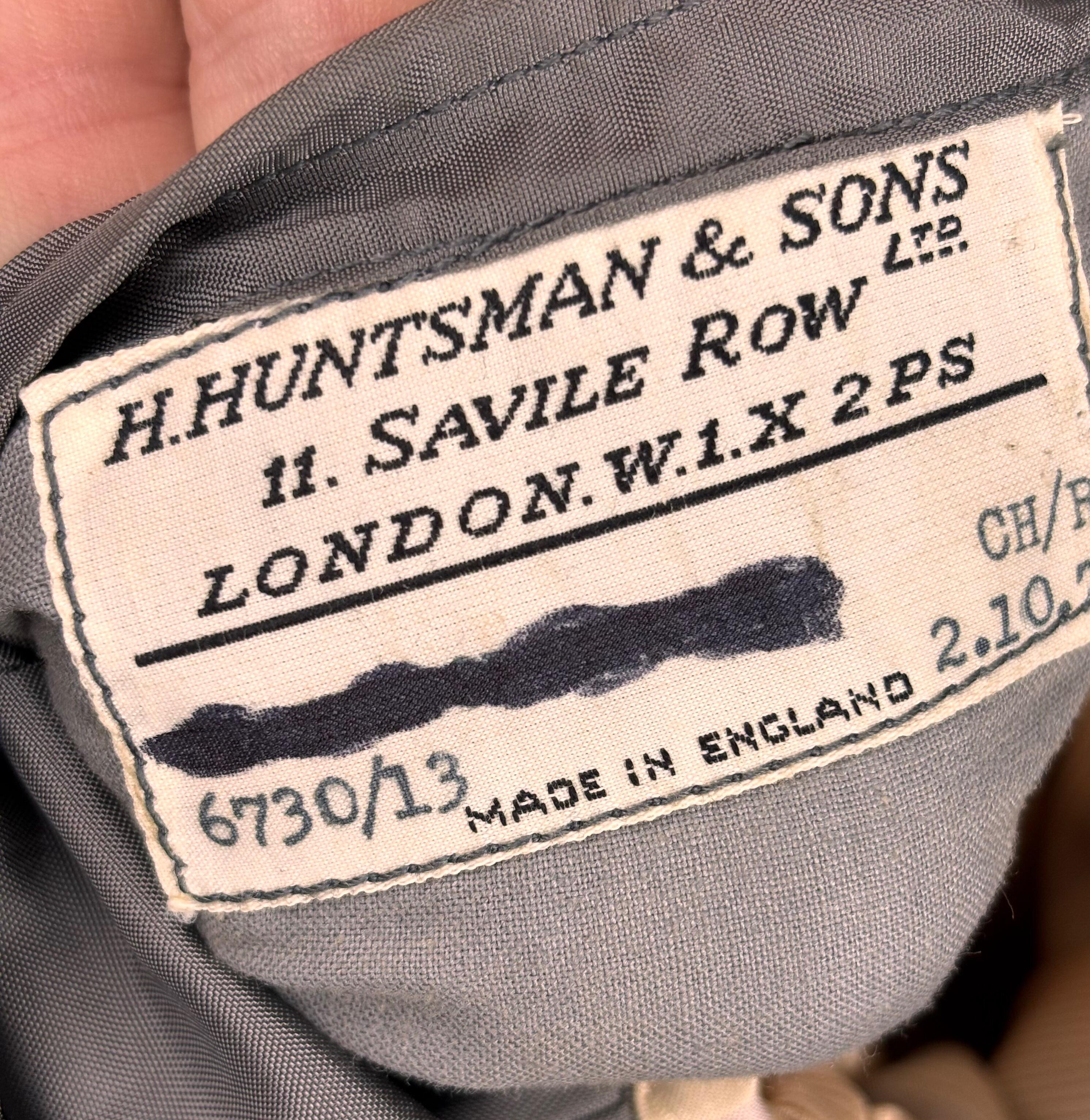 1972 Huntsman grey pinstripe Carnaby street suit size 38 40
