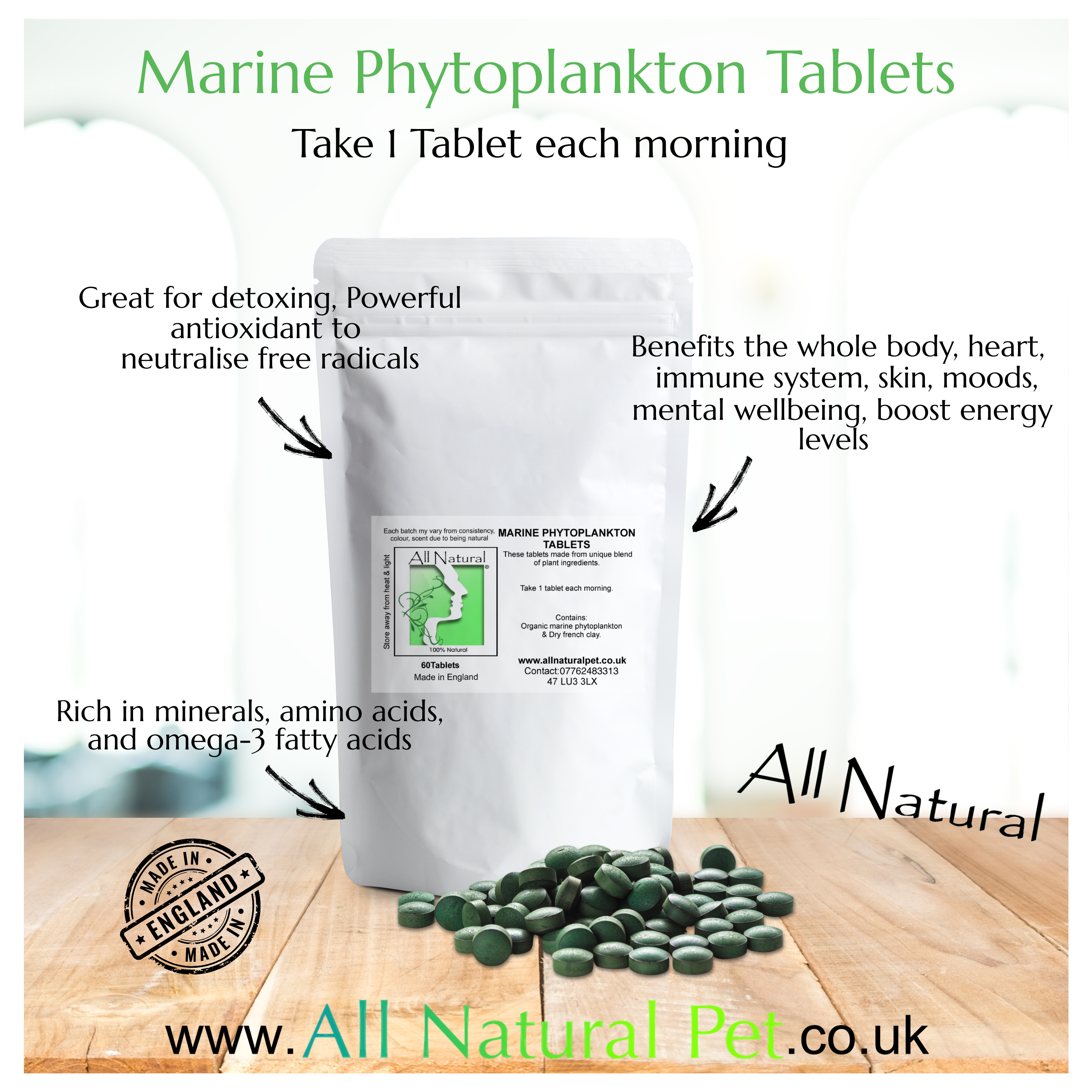 Marine Phytoplankton Tablets