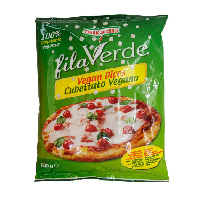 Filaverde Vegan Cubed Mozzarella 500g – Dairy-Free Pizza Cheese