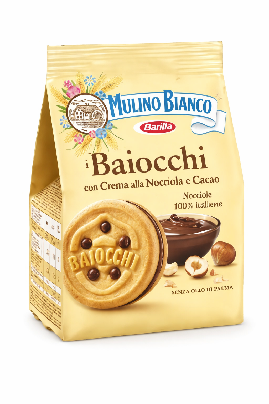 Baiocchi Nocciola Biscuits 240g – Italian Hazelnut Filled Biscuits