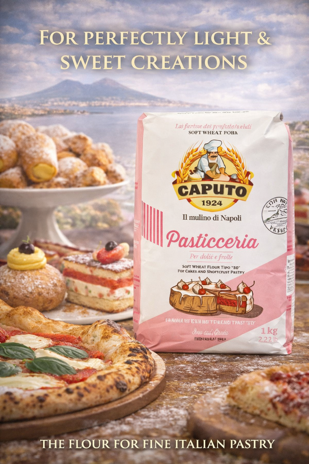 Caputo Pasticceria Flour 1kg – Italian Pastry & Cake Flour