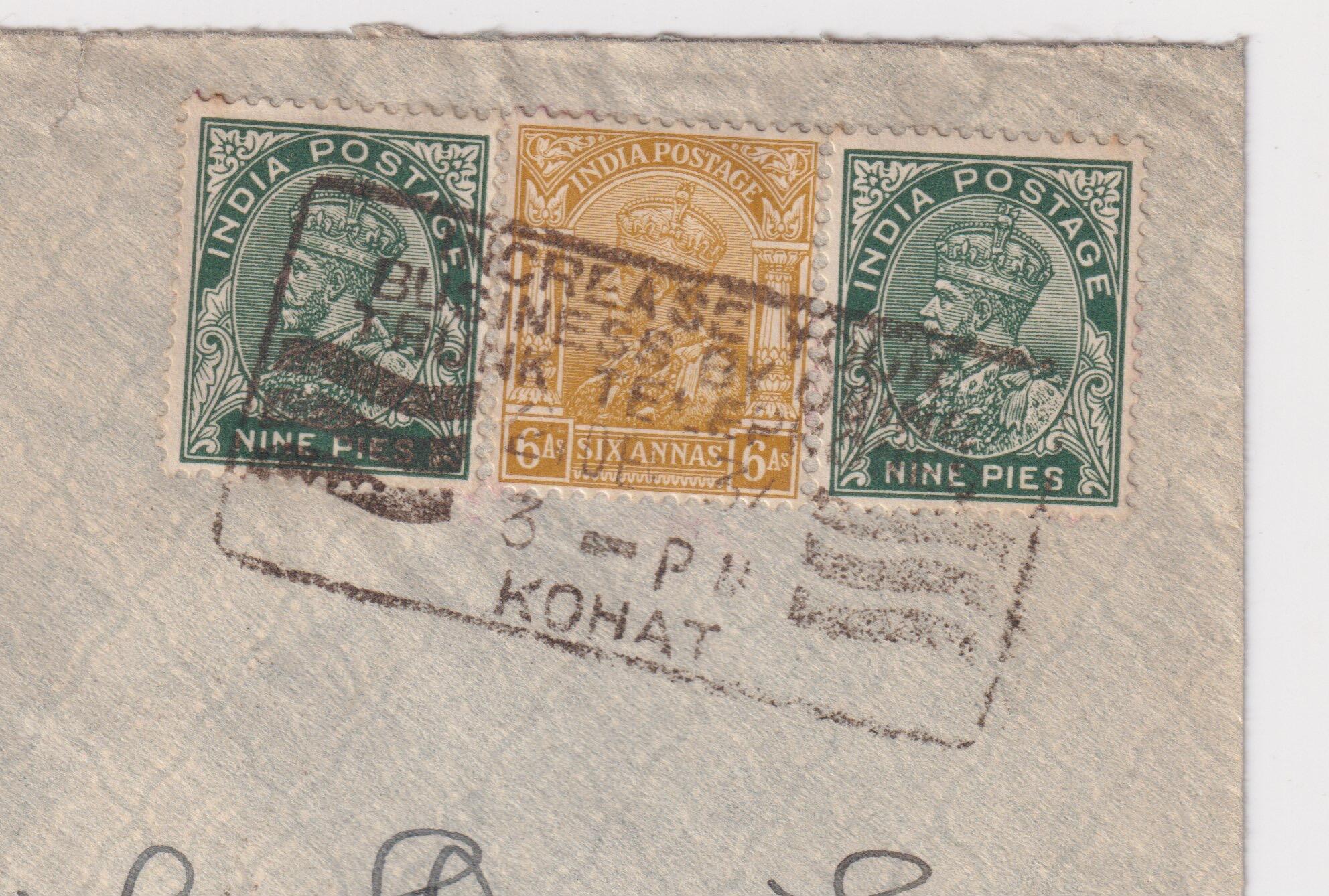Royal Air Force 1936 No 60 Squadron RAF KOHAT India Airmail Cover Via ...