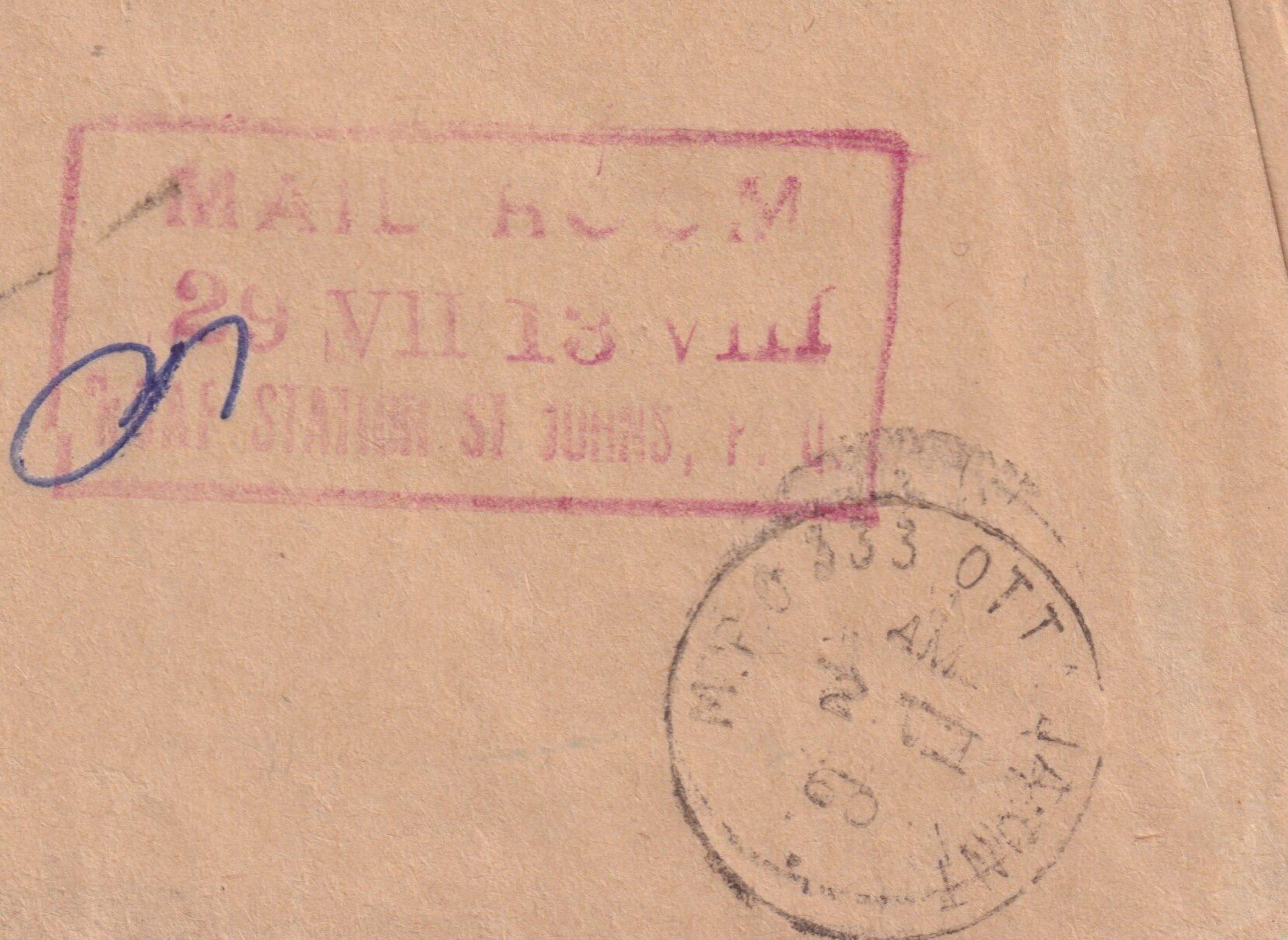 1960 RCAF Canadian MPO333 Redirection Cover Air Commodore Lancelt Corbet