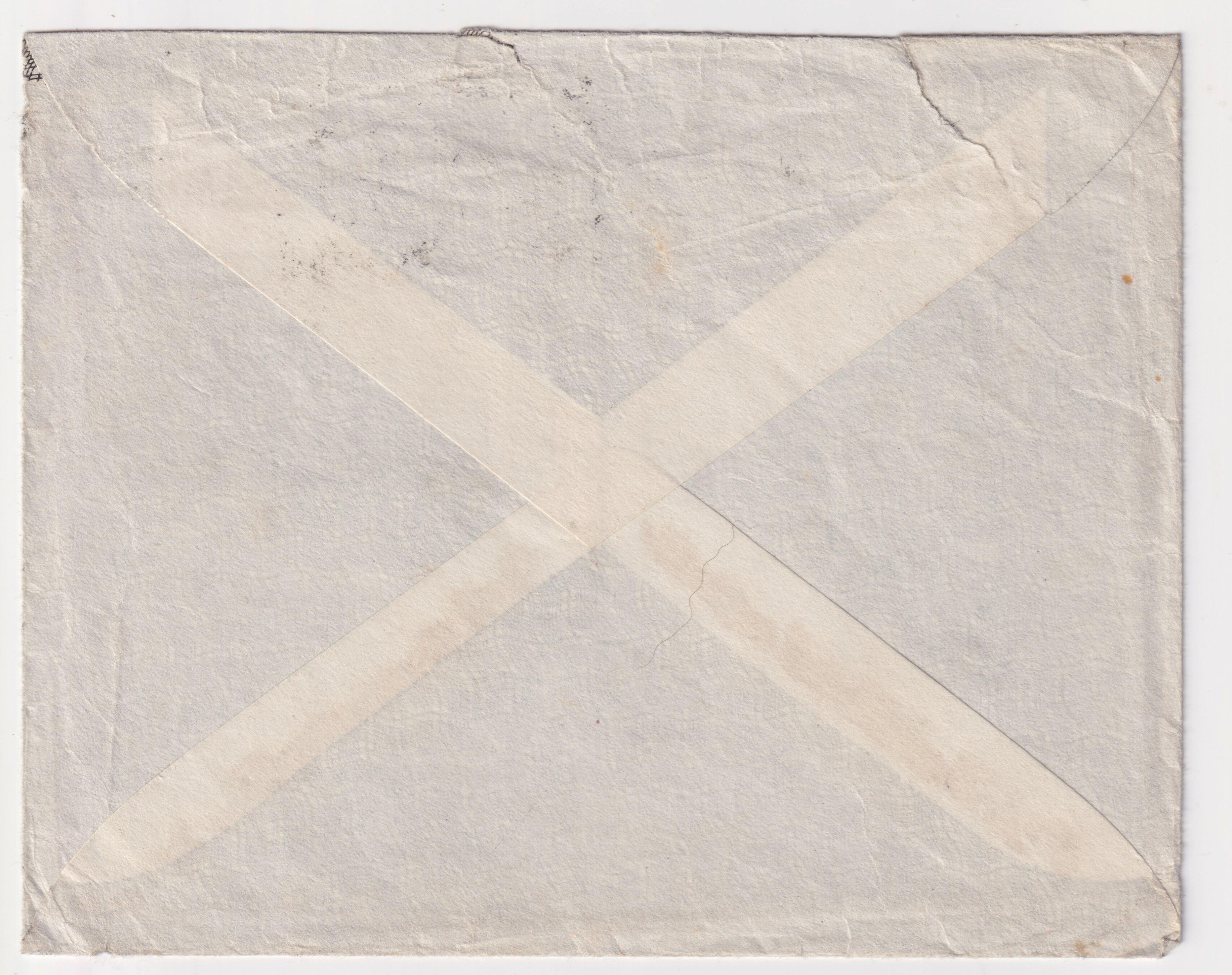 820 Squadron FAA HMS Courageous Cover Insufficiently Paid AirMail Cover