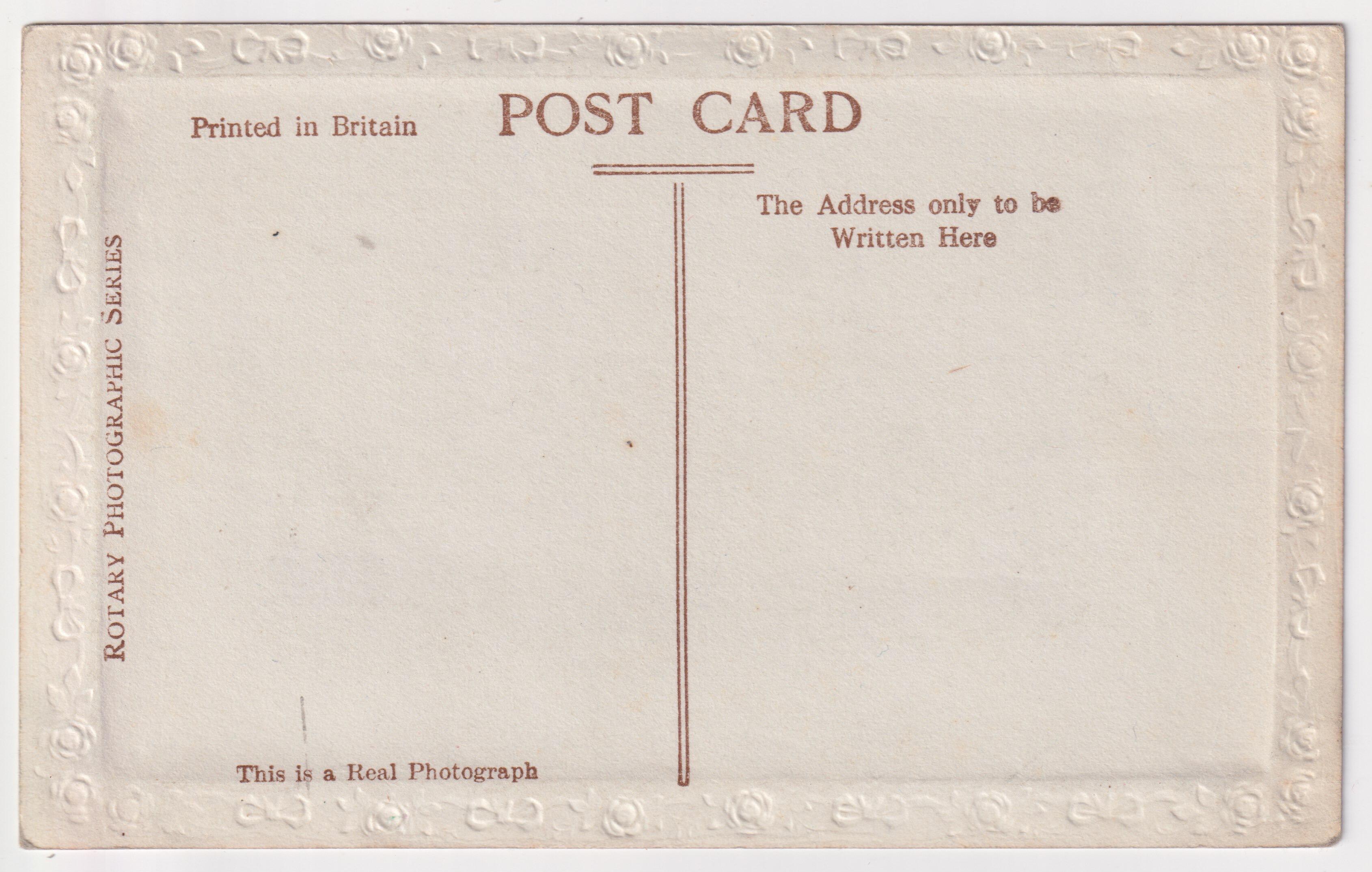 Rotary Photographic 'Best of Luck' Card WW1 Period Swastika Good Luck Charm