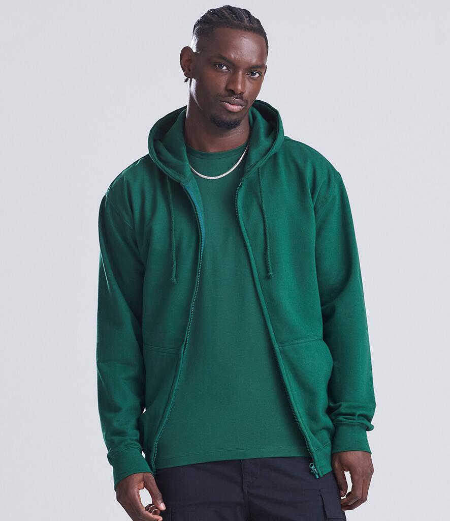 Unisex Full Zipped Hoodie Soft, Durable, Ethical AWDis (JH050)