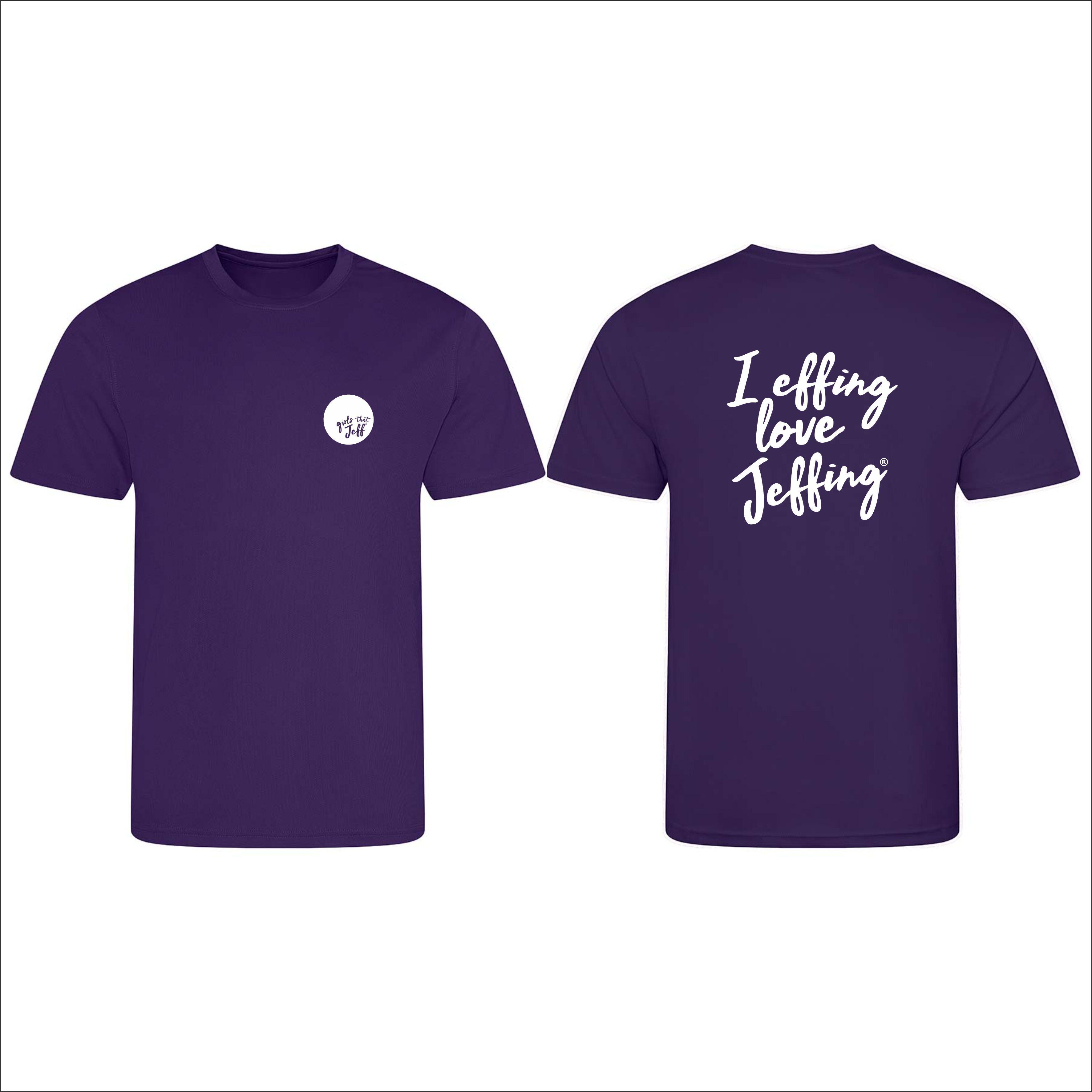 I Effing Love Jeffing® Design - Unisex Sports T-Shirt (JC001)