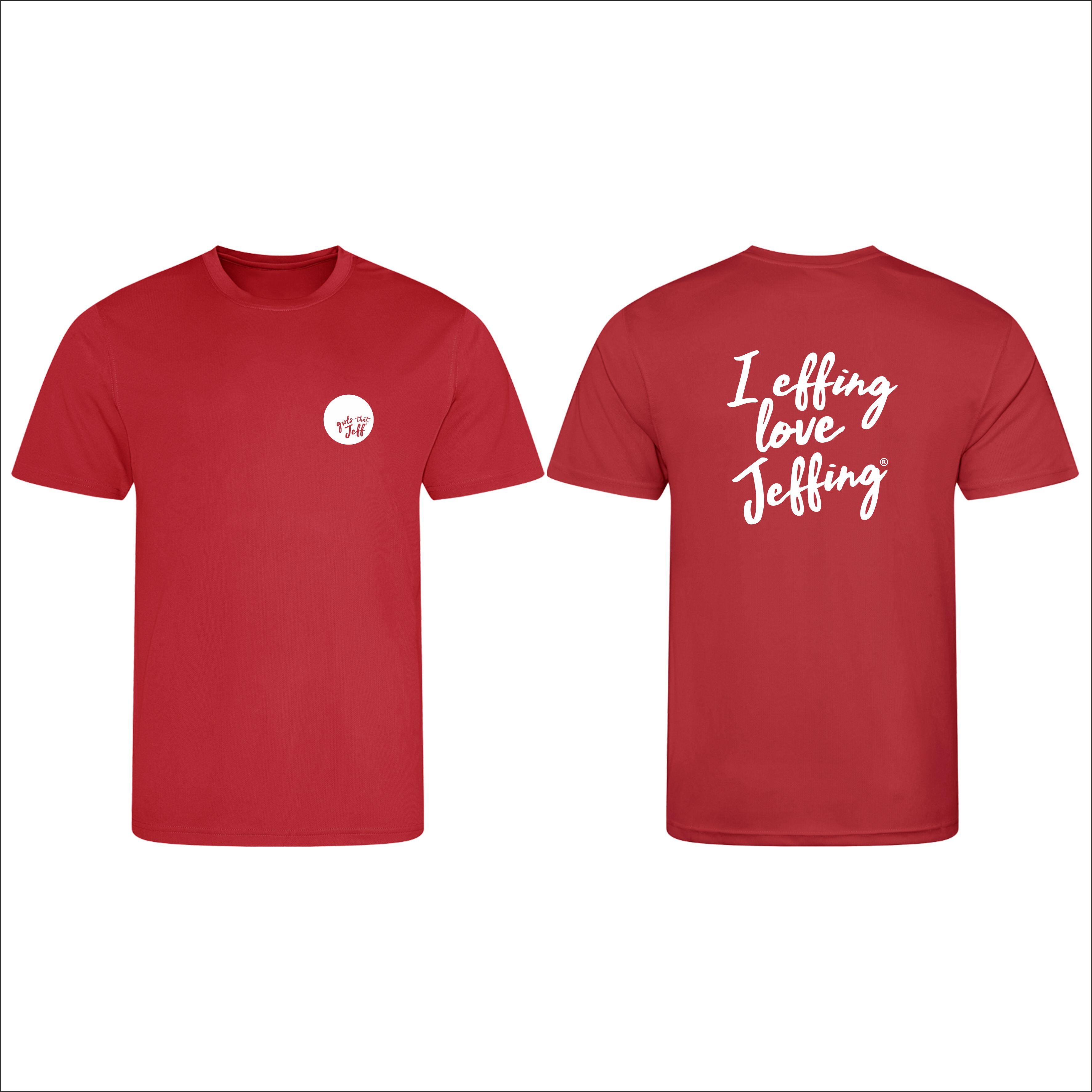 I Effing Love Jeffing® Design - Unisex Sports T-Shirt (JC001)