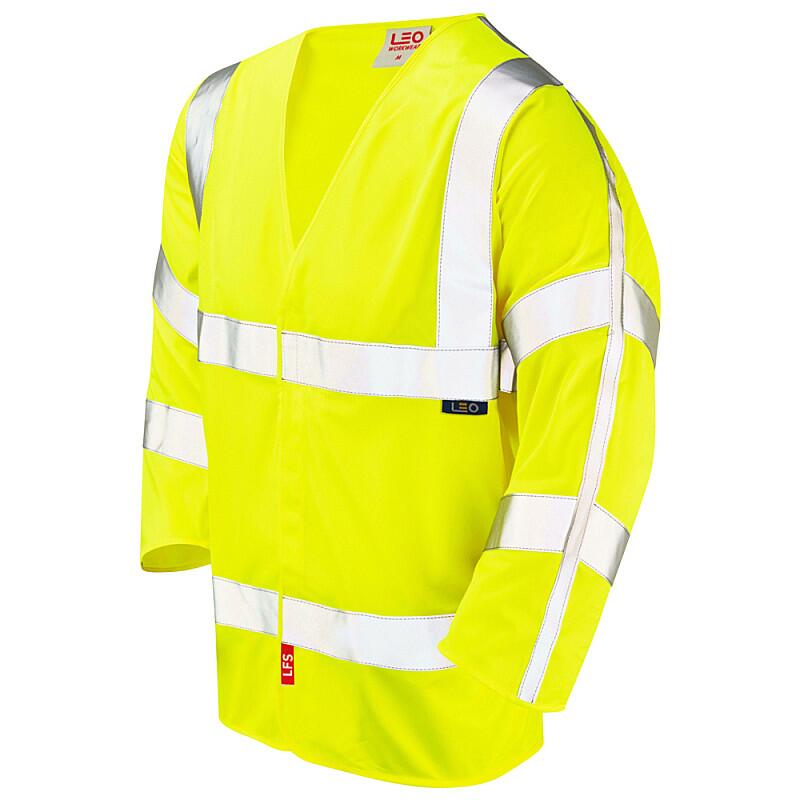 Leo Cranford ISO 20471 Class 3 LFS 3/4 Sleeve Waistcoat Yellow