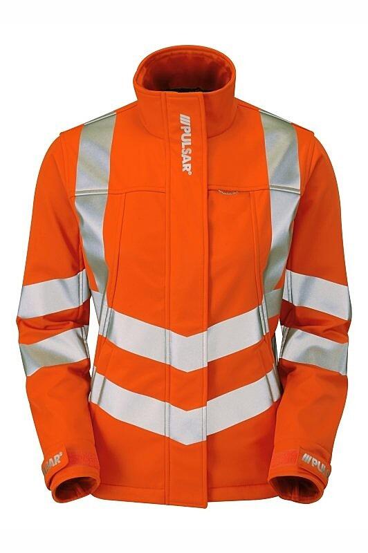 Pulsar Ladies HV Orange Soft Shell Jacket