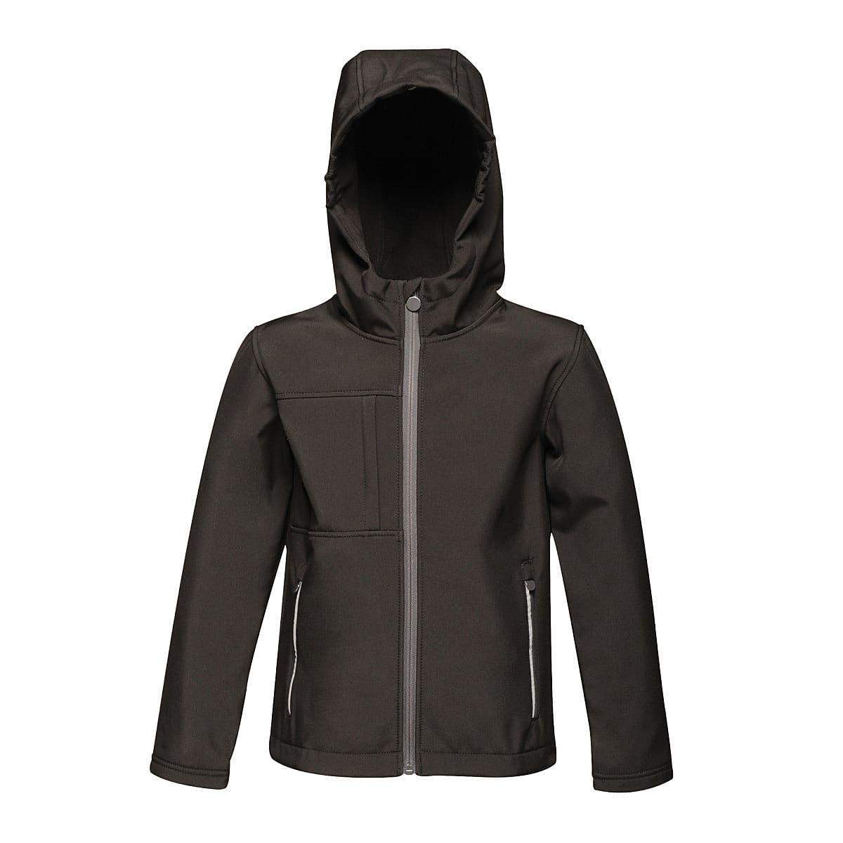 Regatta Junior Octagon Hooded Softshell Jacket | TRA622 | Workwear ...