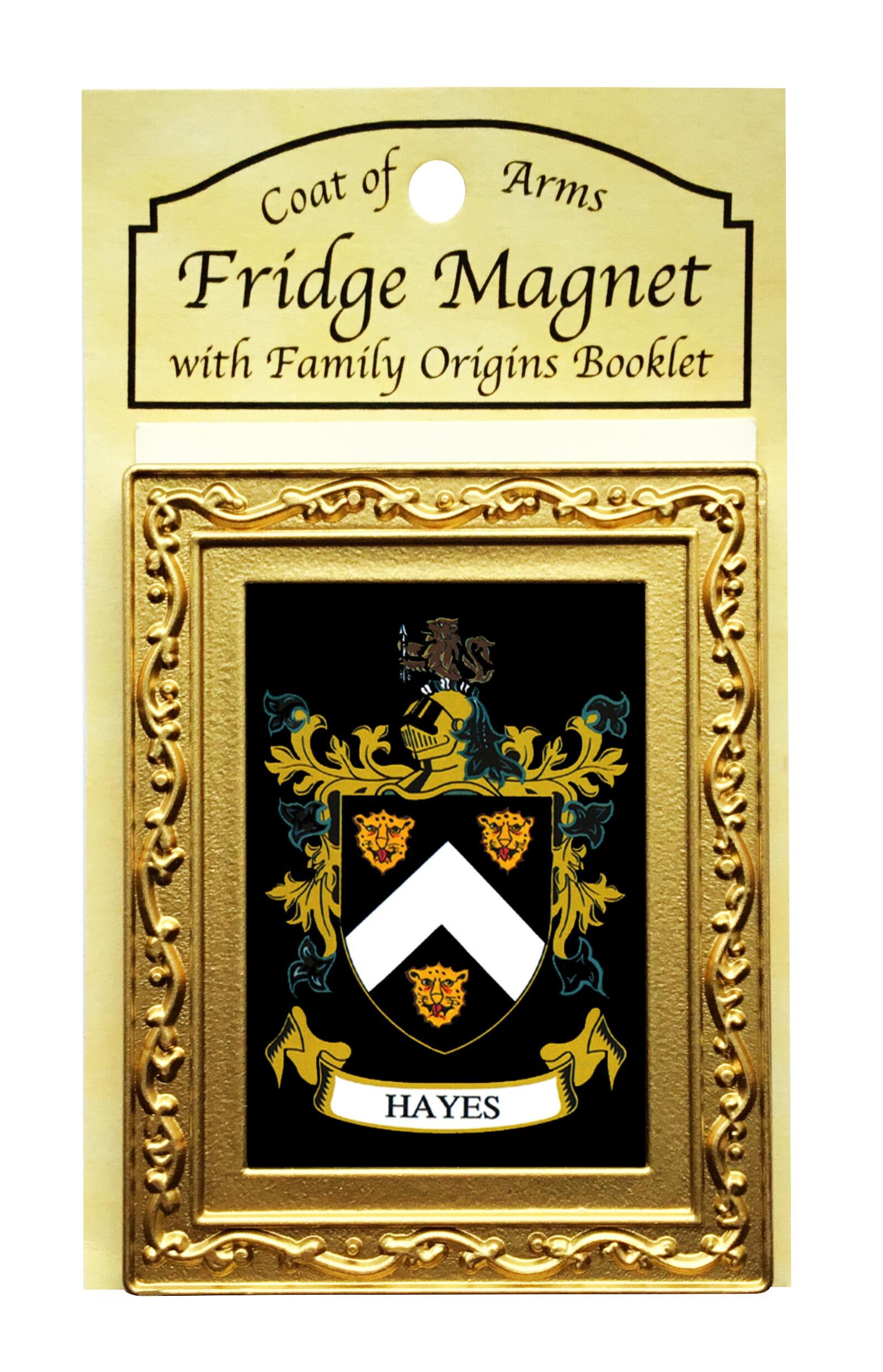 Hayes Coat of Arms Magnet | Family Crest Gift