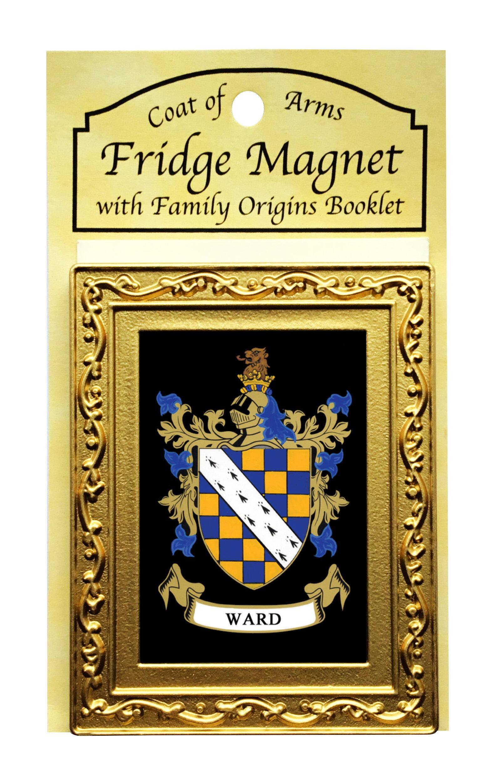 Ward Coat of Arms Magnet | Family Crest Gift