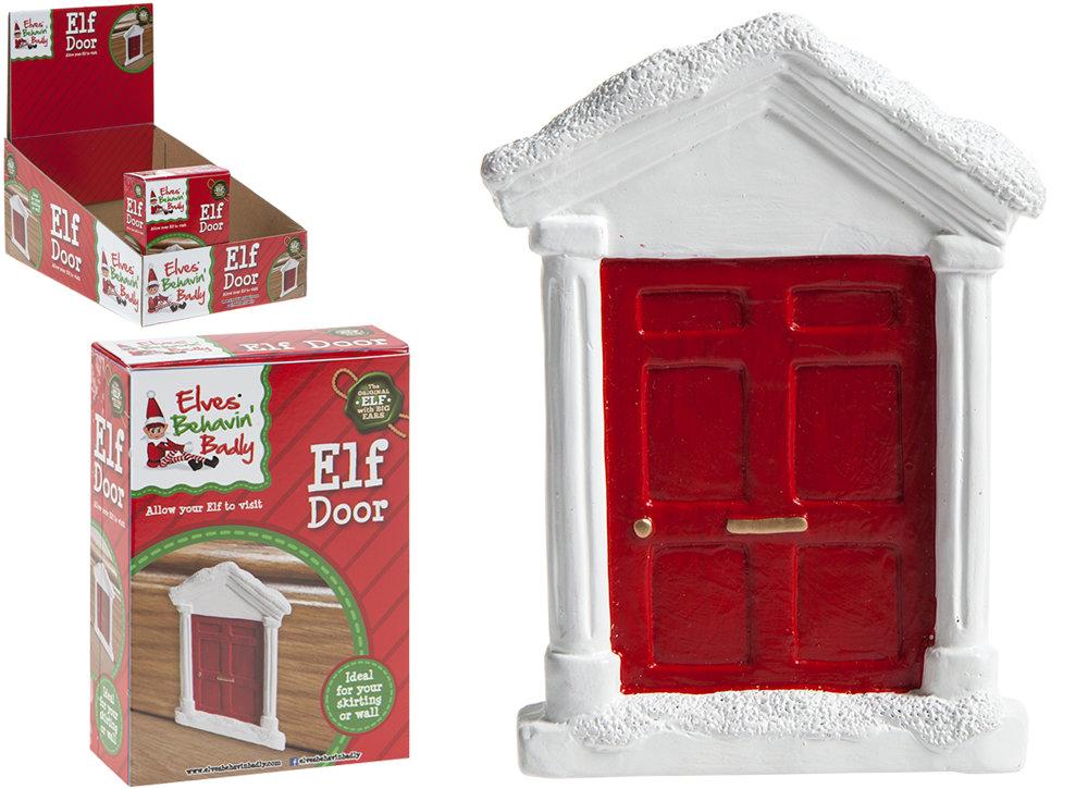 Wholesale Polystone Elf Door | Festive Decor B2B Supplier UK