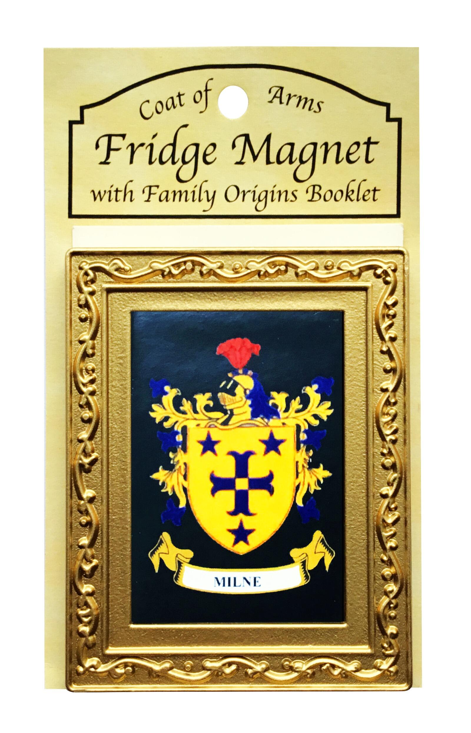 Milne Coat of Arms Magnet | Family Crest Gift