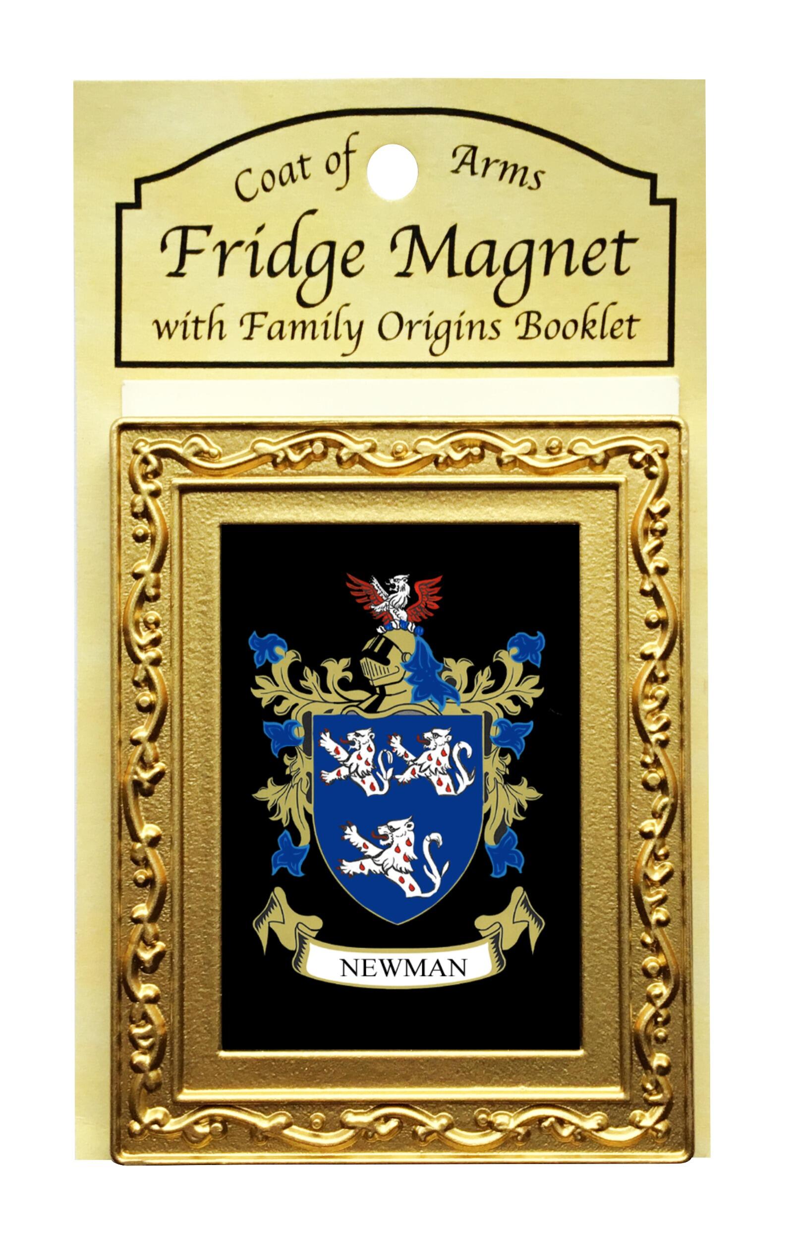 Newman Coat of Arms Magnet | Family Crest Gift