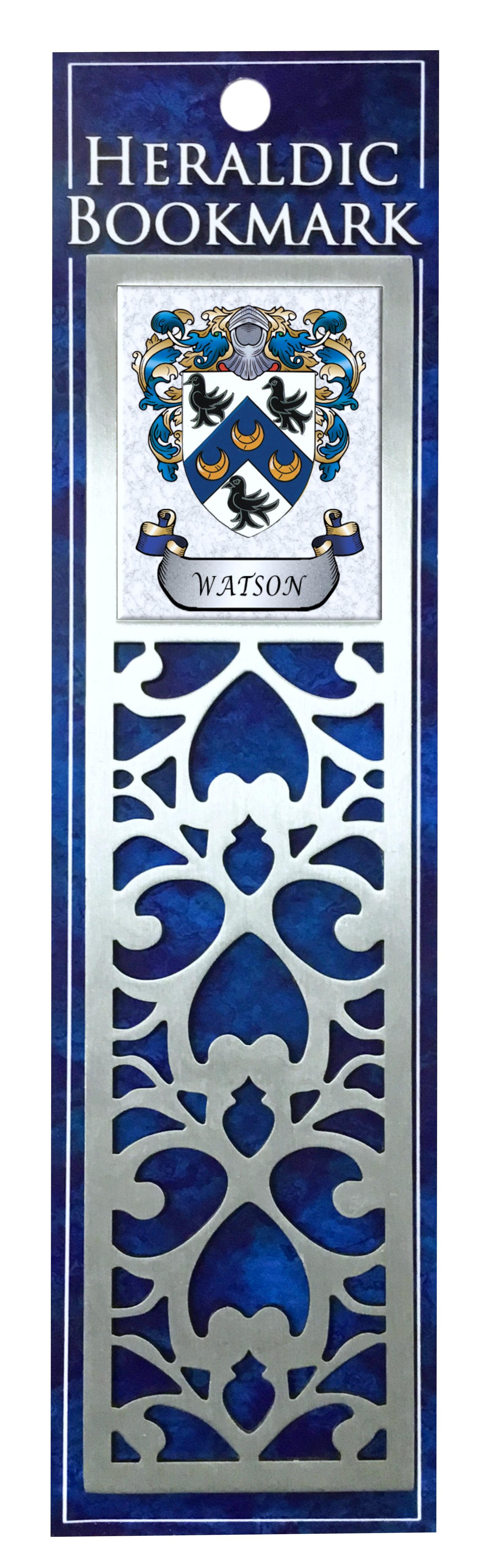 Coat of Arms Bookmark - Watson pk of 3
