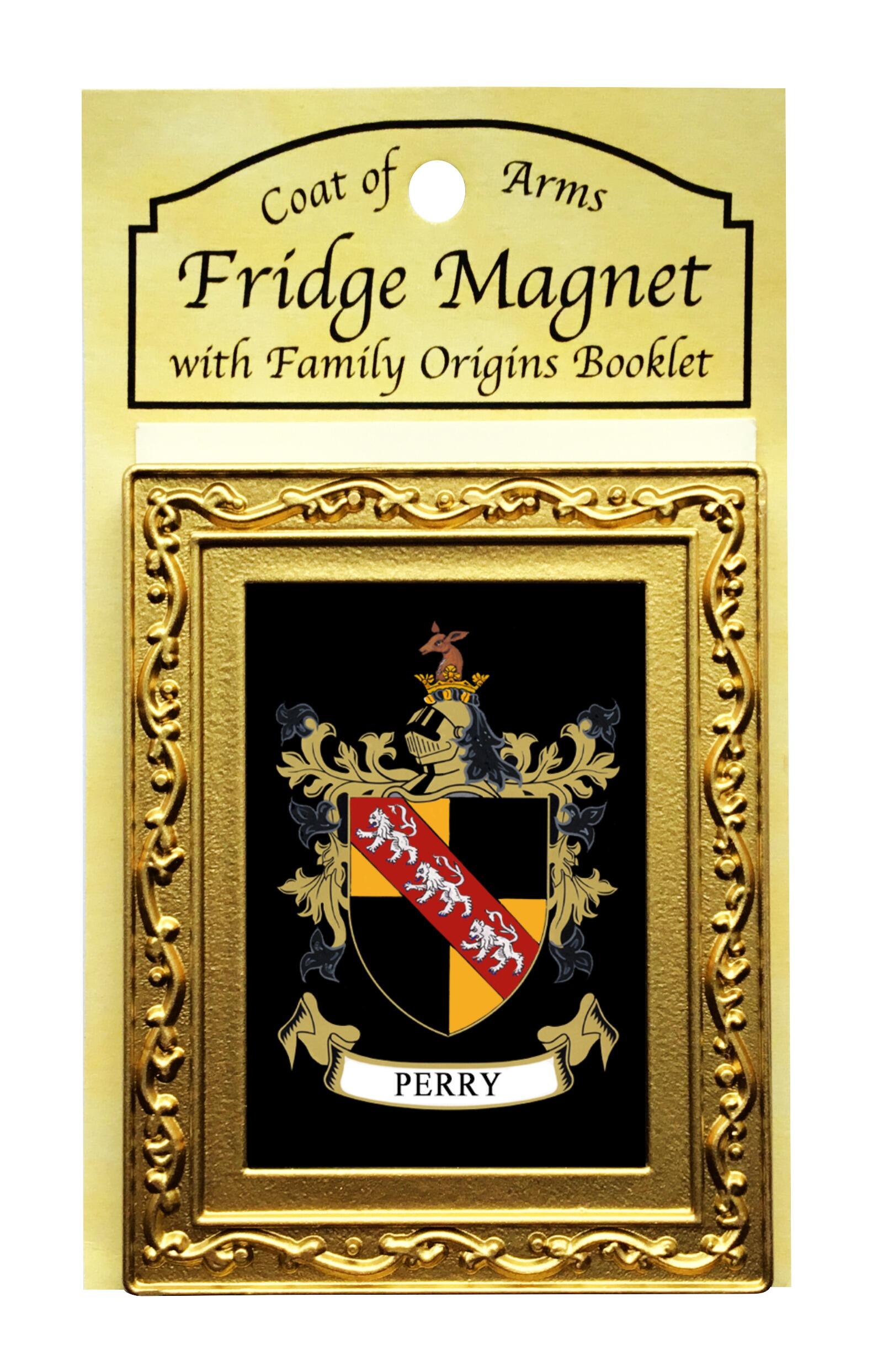 Perry Coat of Arms Magnet | Family Crest Gift