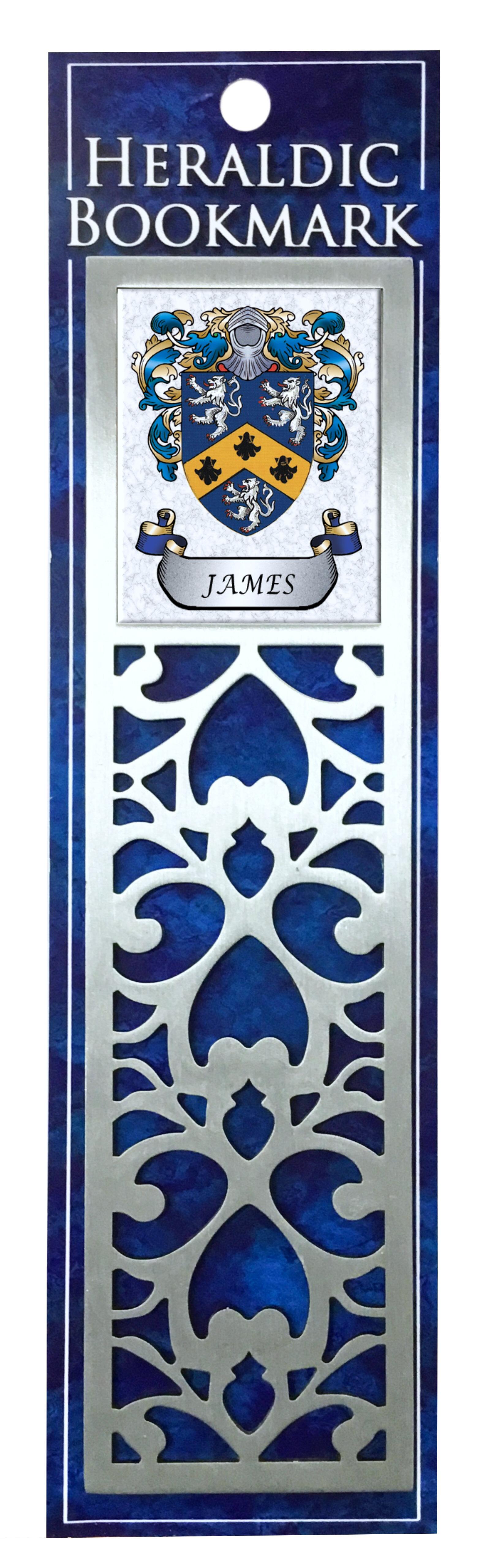 Coat of Arms Bookmark - James pk of 3