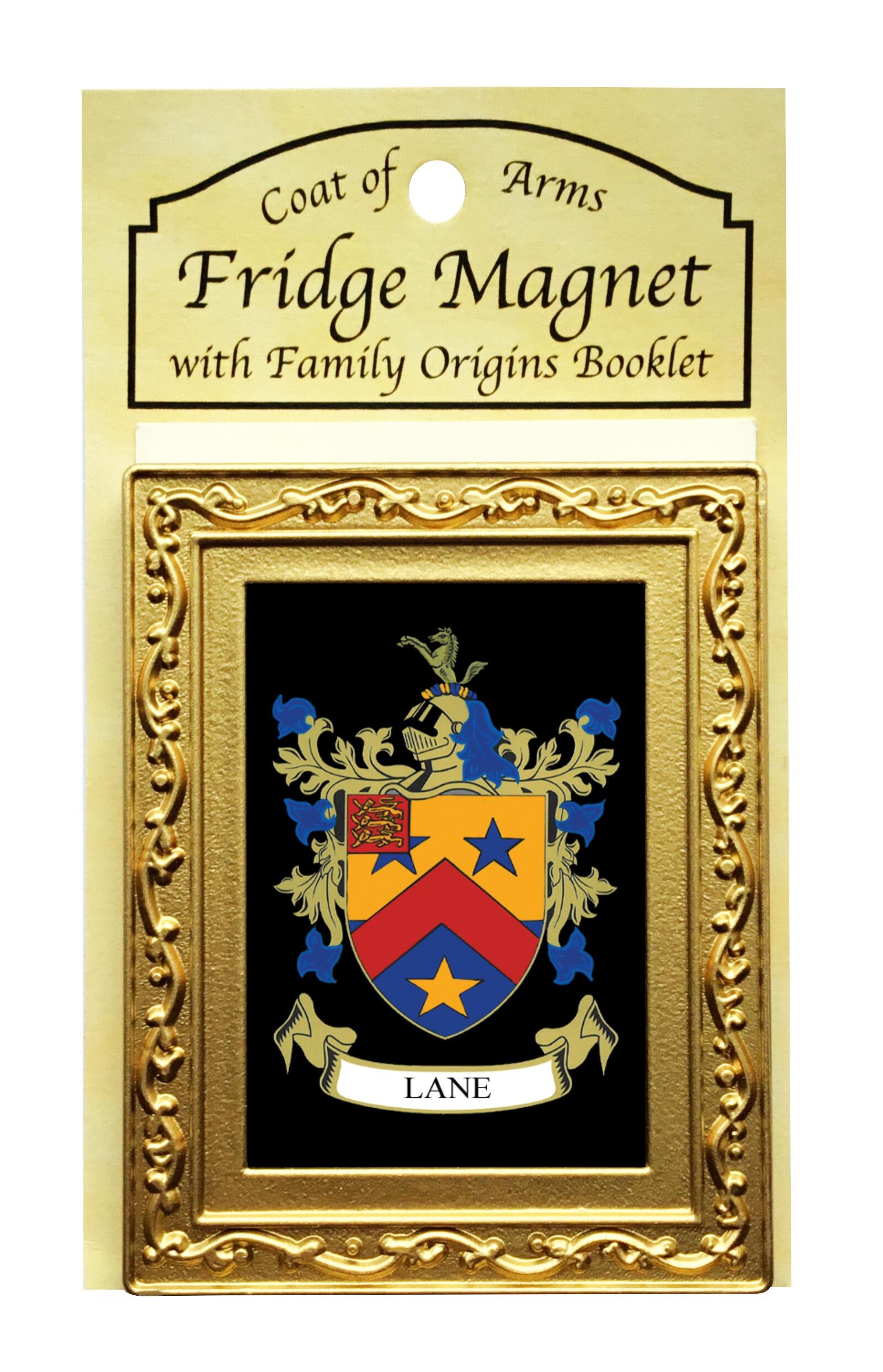 Lane Coat of Arms Magnet | Family Crest Gift