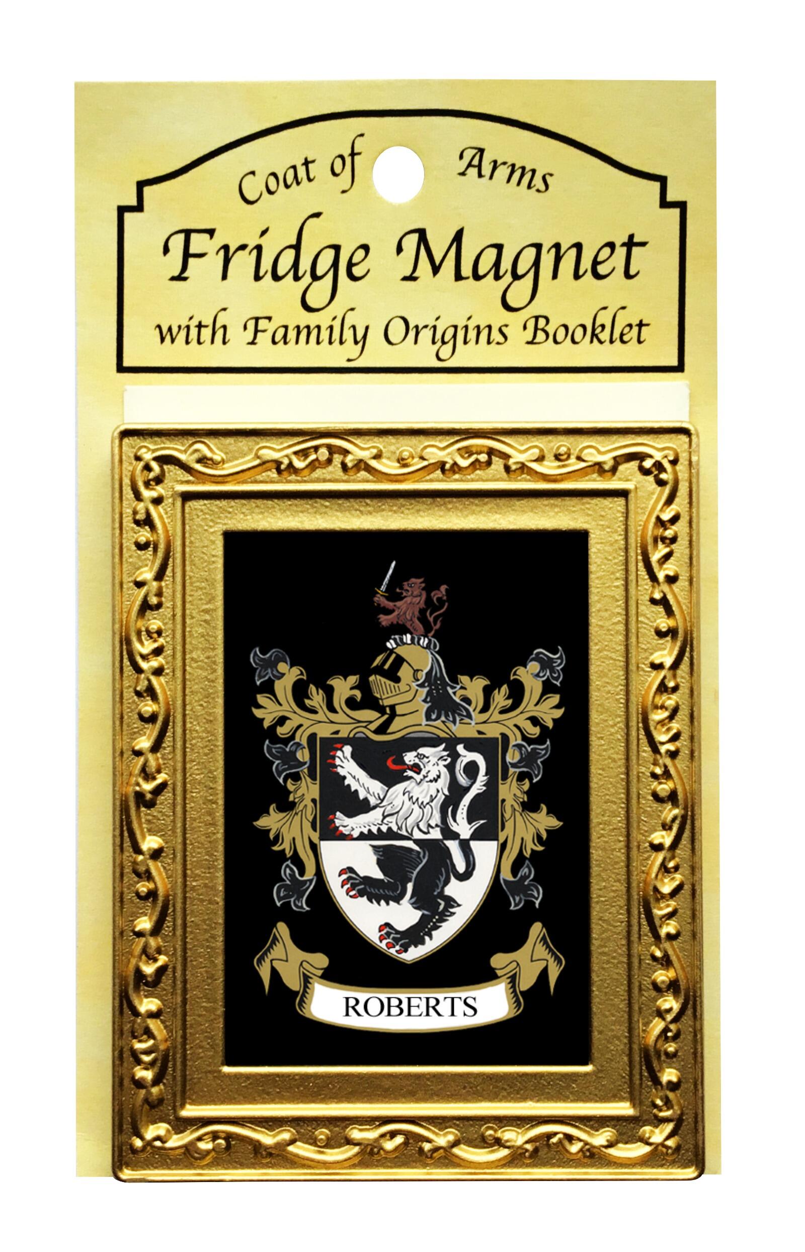 Roberts Coat of Arms Magnet | Family Crest Gift
