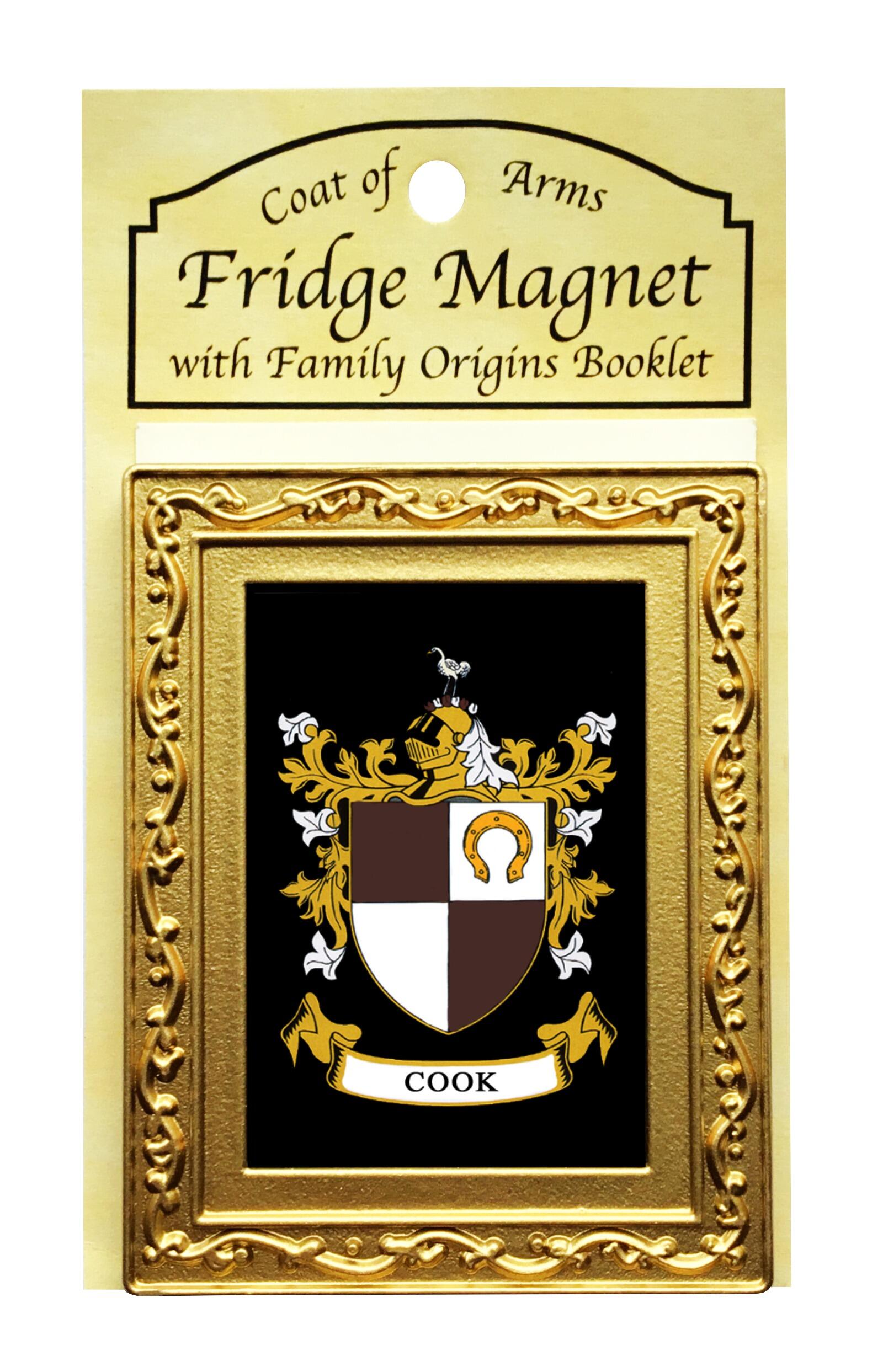 Cook Coat of Arms Magnet | Family Crest Gift
