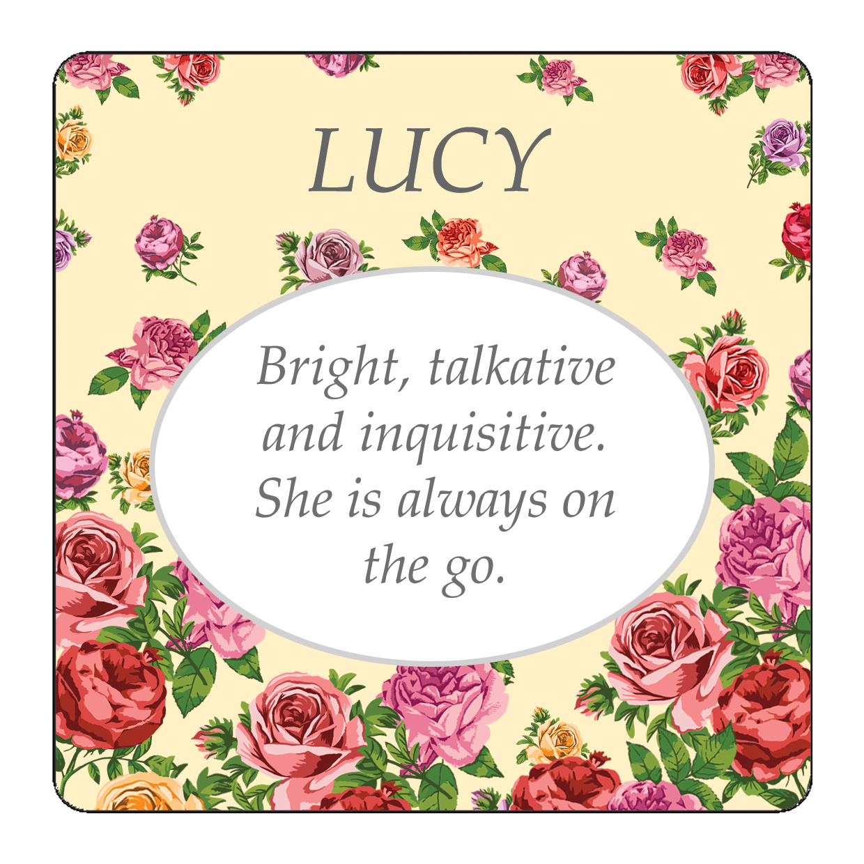 Personal Coaster - "Lucy" pk of 3