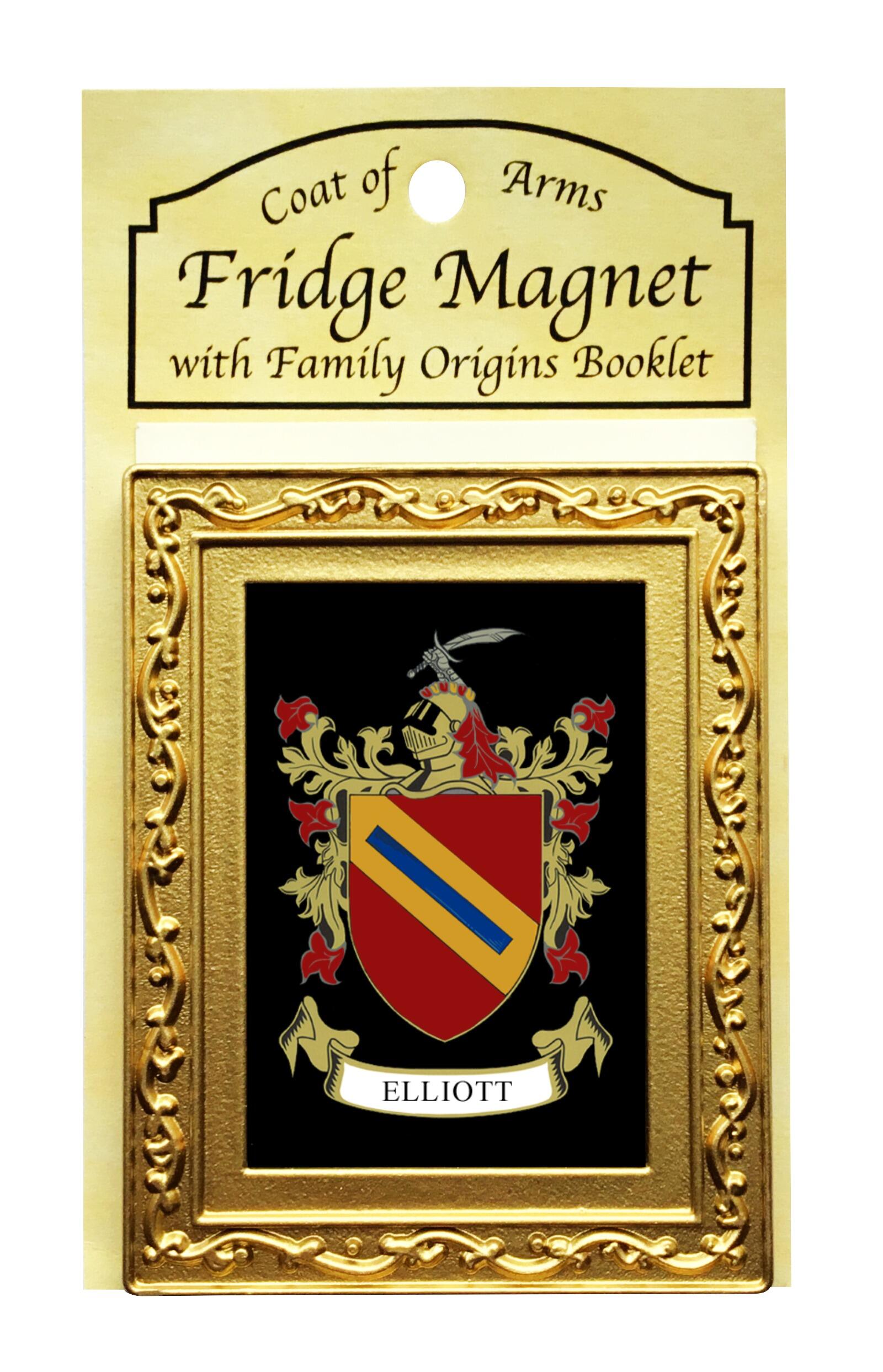 Elliott Coat of Arms Magnet | Family Crest Gift