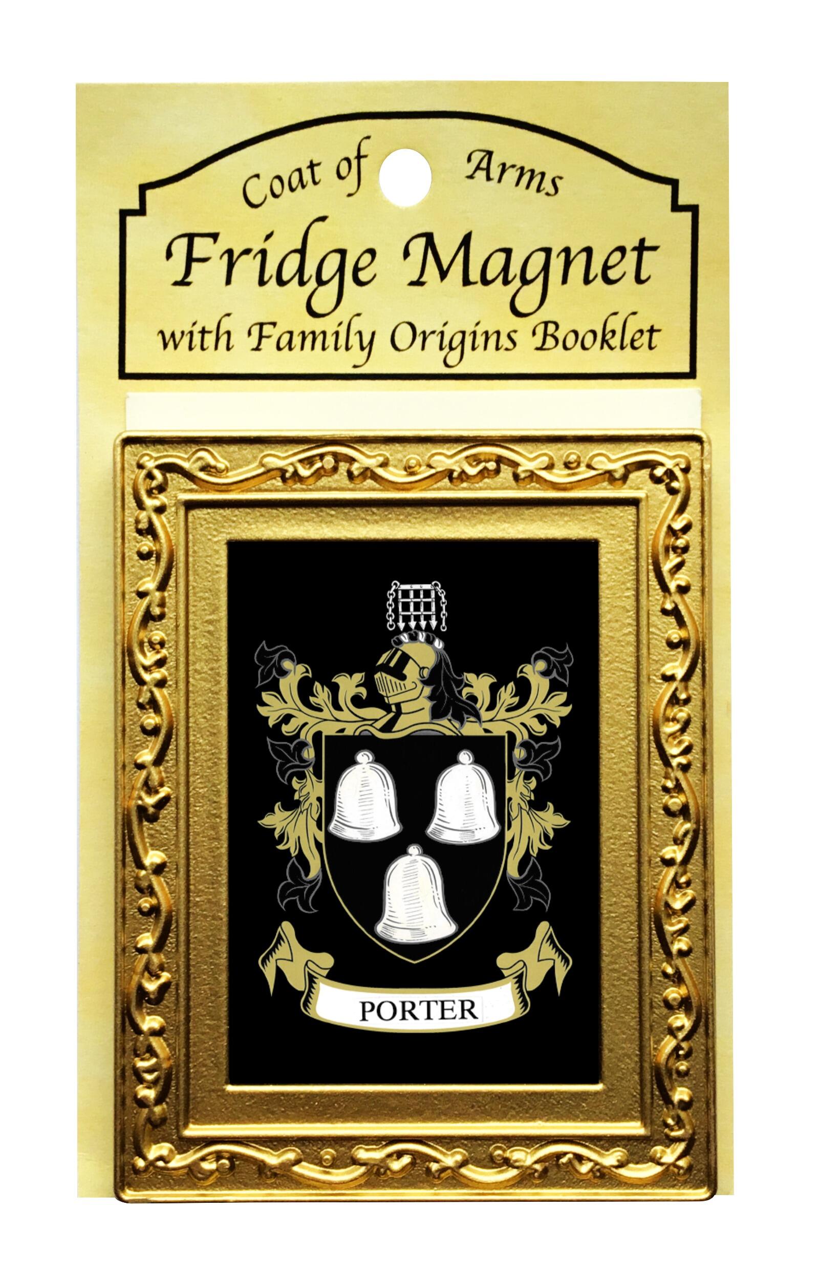 Porter Coat of Arms Magnet | Family Crest Gift