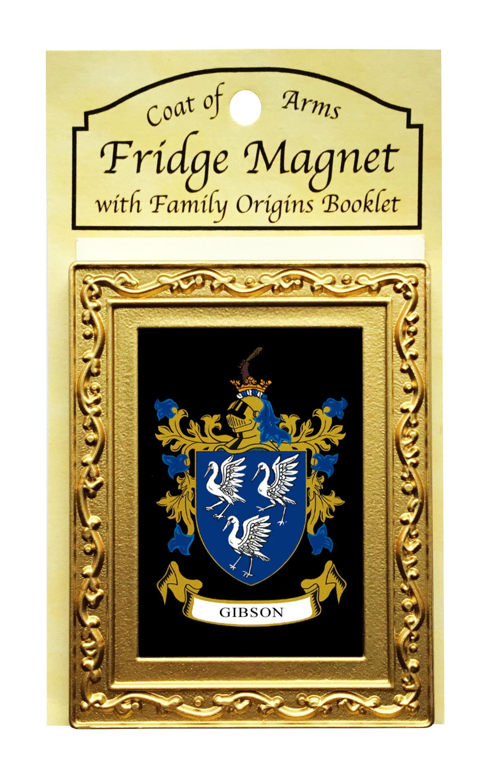 Gibson Coat of Arms Magnet | Family Crest Gift