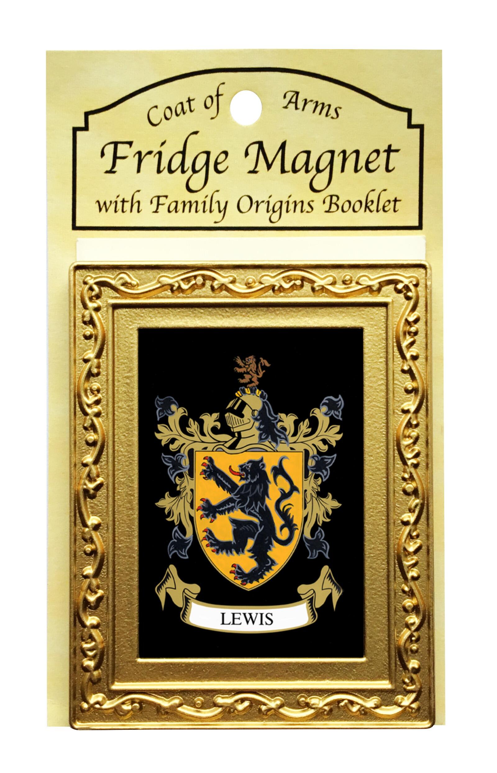 Lewis Coat of Arms Magnet | Family Crest Gift