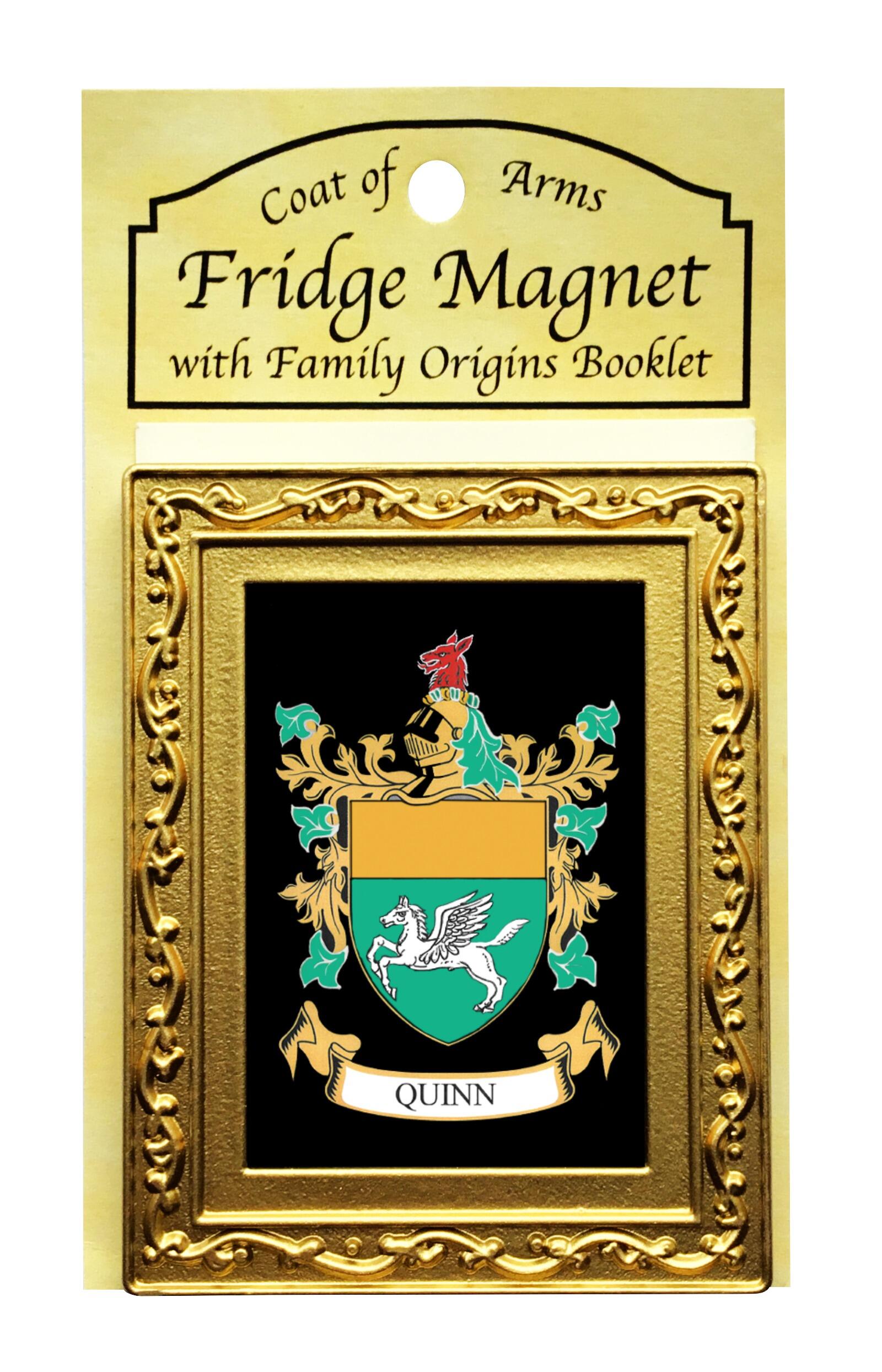 Quinn Coat of Arms Magnet | Family Crest Gift