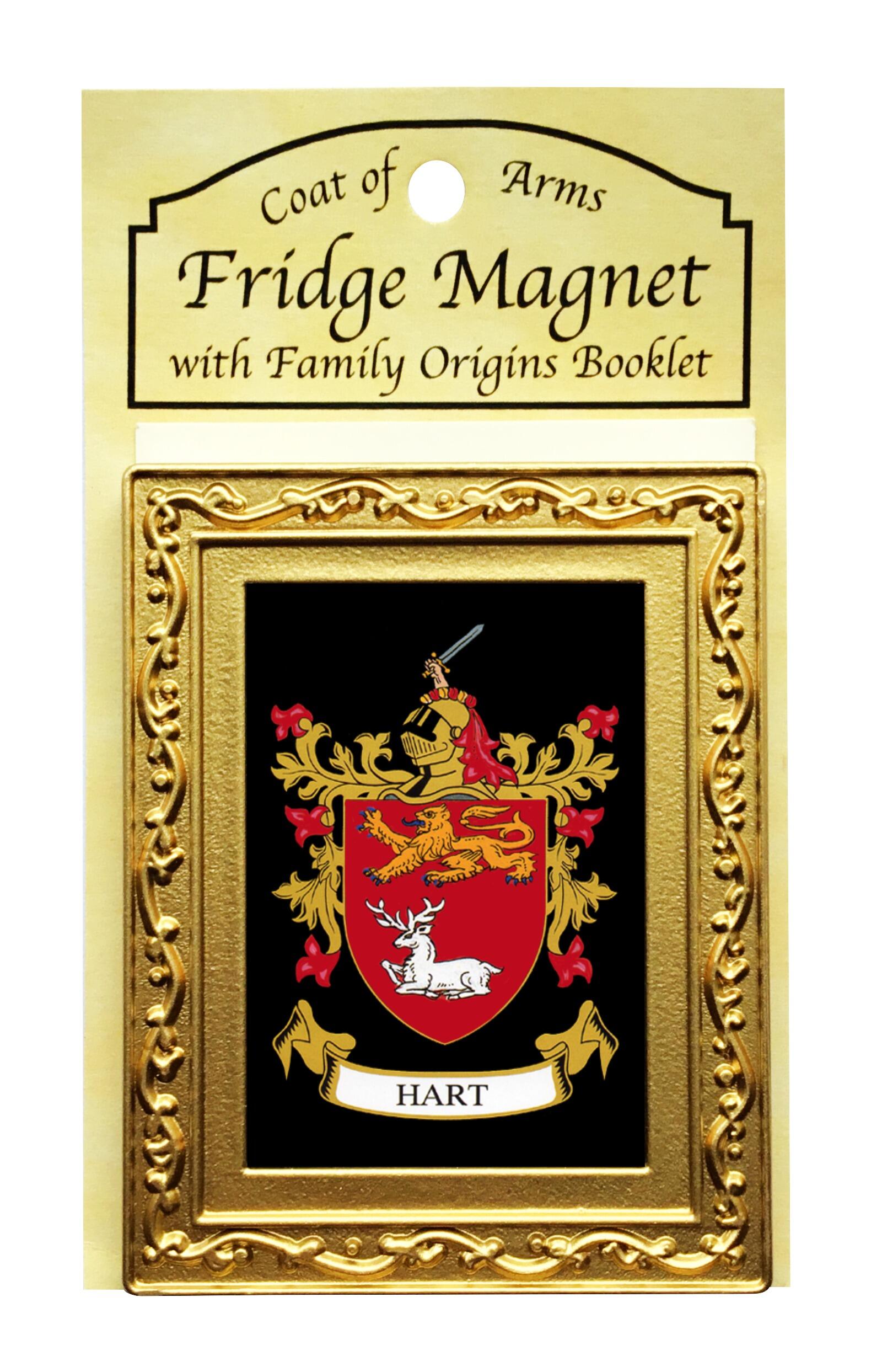 Hart Coat of Arms Magnet | Family Crest Gift