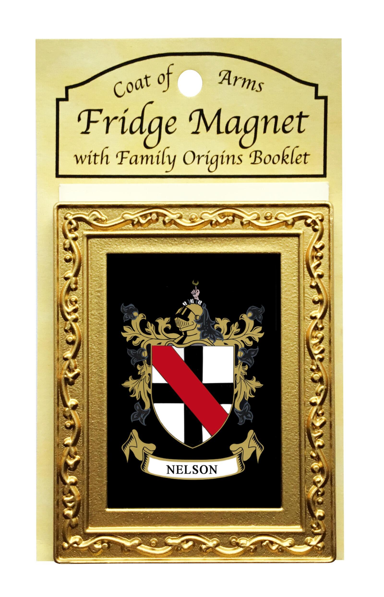 Nelson Coat of Arms Magnet | Family Crest Gift